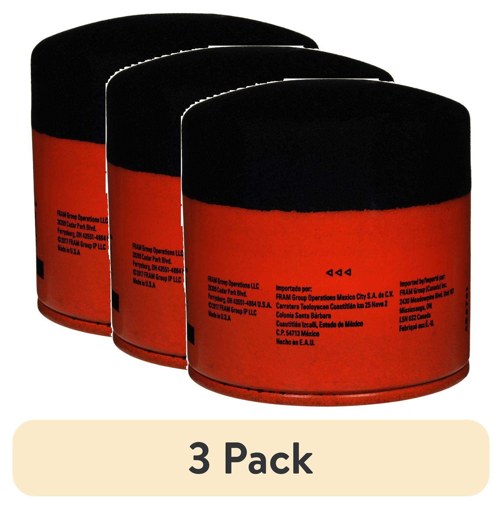 (3 pack) FRAM Extra Guard Oil Filter, PH16, 10K Miles, Replacement Oil ...