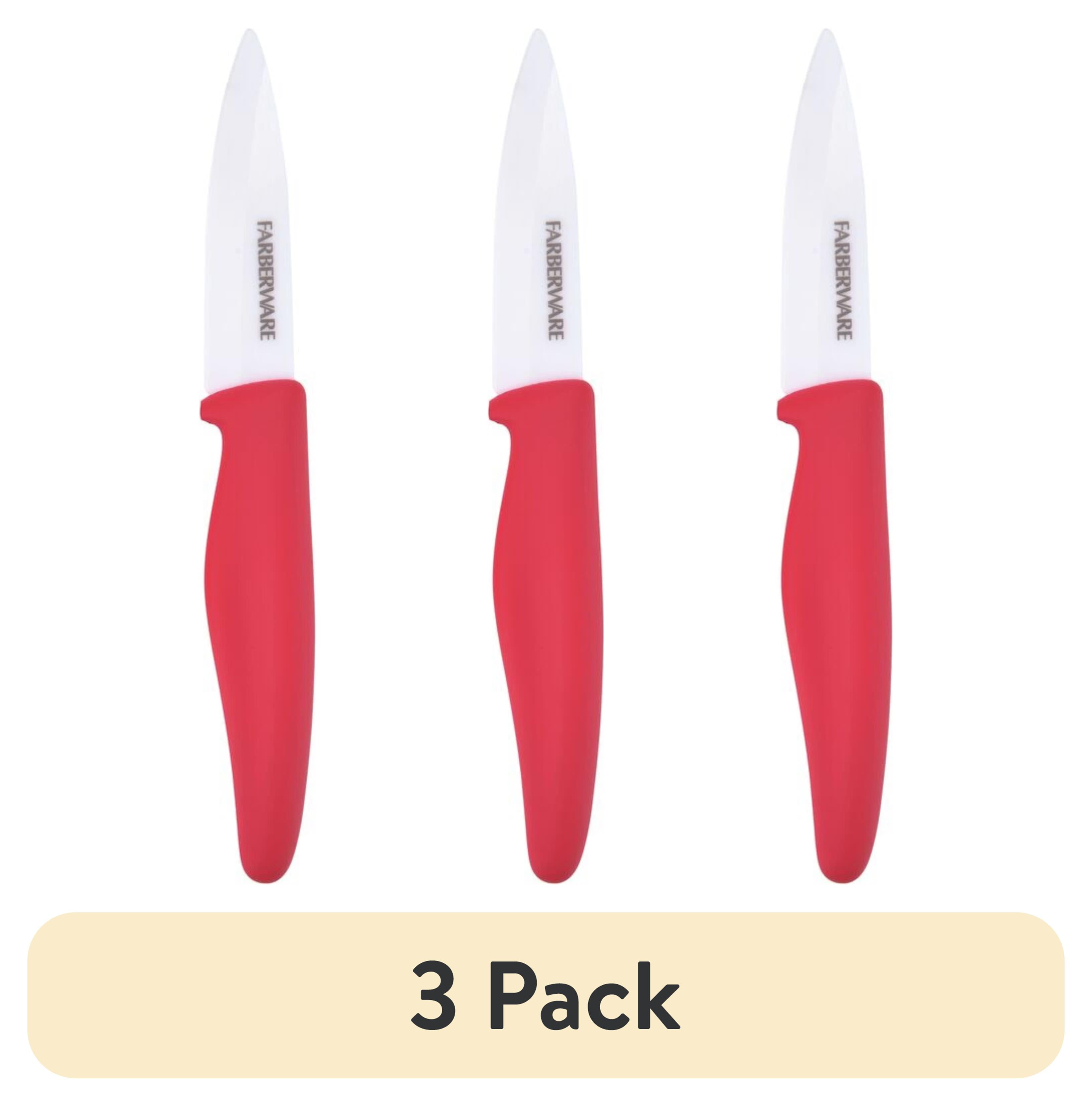 (3 pack) Farberware Professional 3-inch Ceramic Paring Kitchen Knife ...