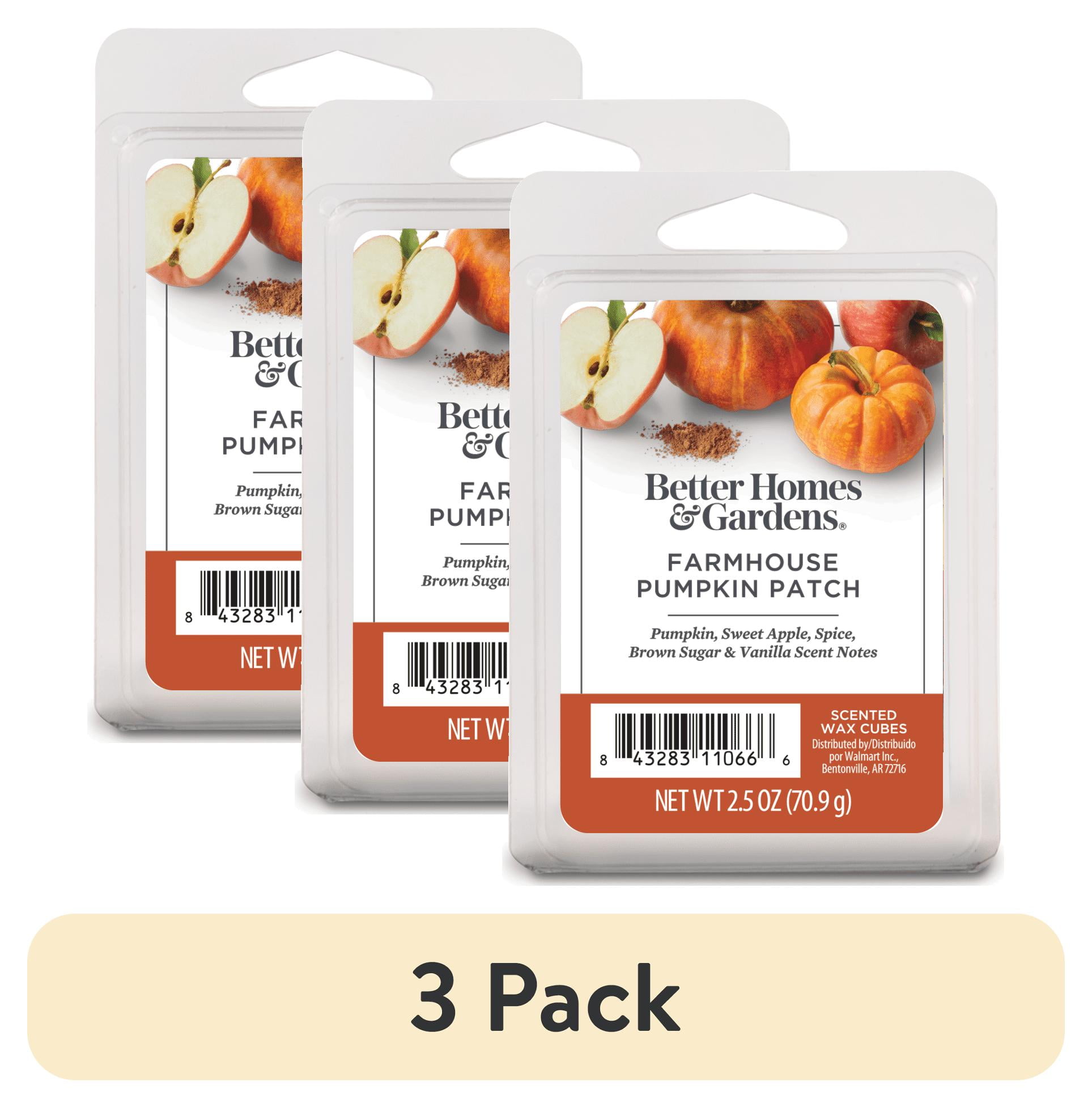 Better Homes & Gardens Farmhouse Pumpkin Patch Wax Melts 2.5 oz 3-Pack ...