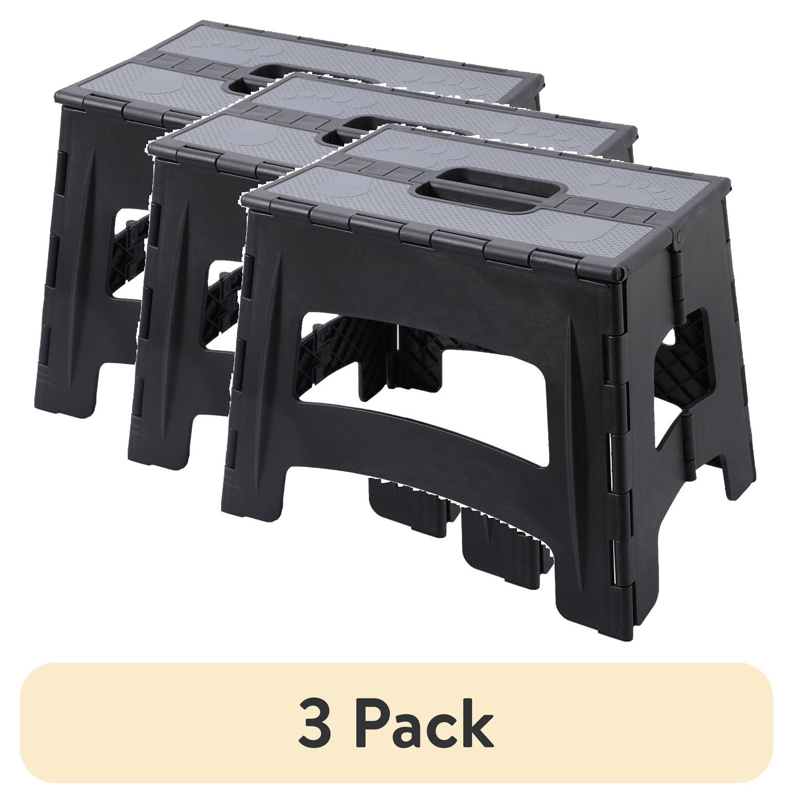 (3 pack) Farmora 12" One Step Anti-slip Step Stool holds up to 300 lb ...