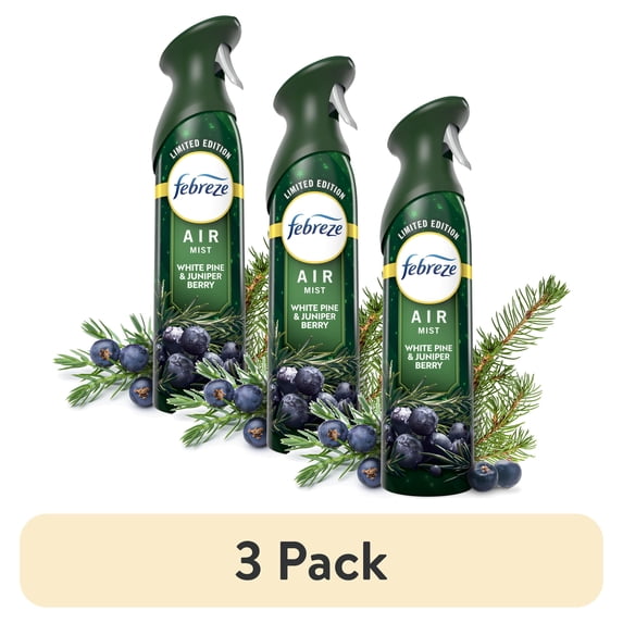 (3 pack) Febreze Air Freshener Spray, Odor-Fighting Mist, Pine & Berry ...