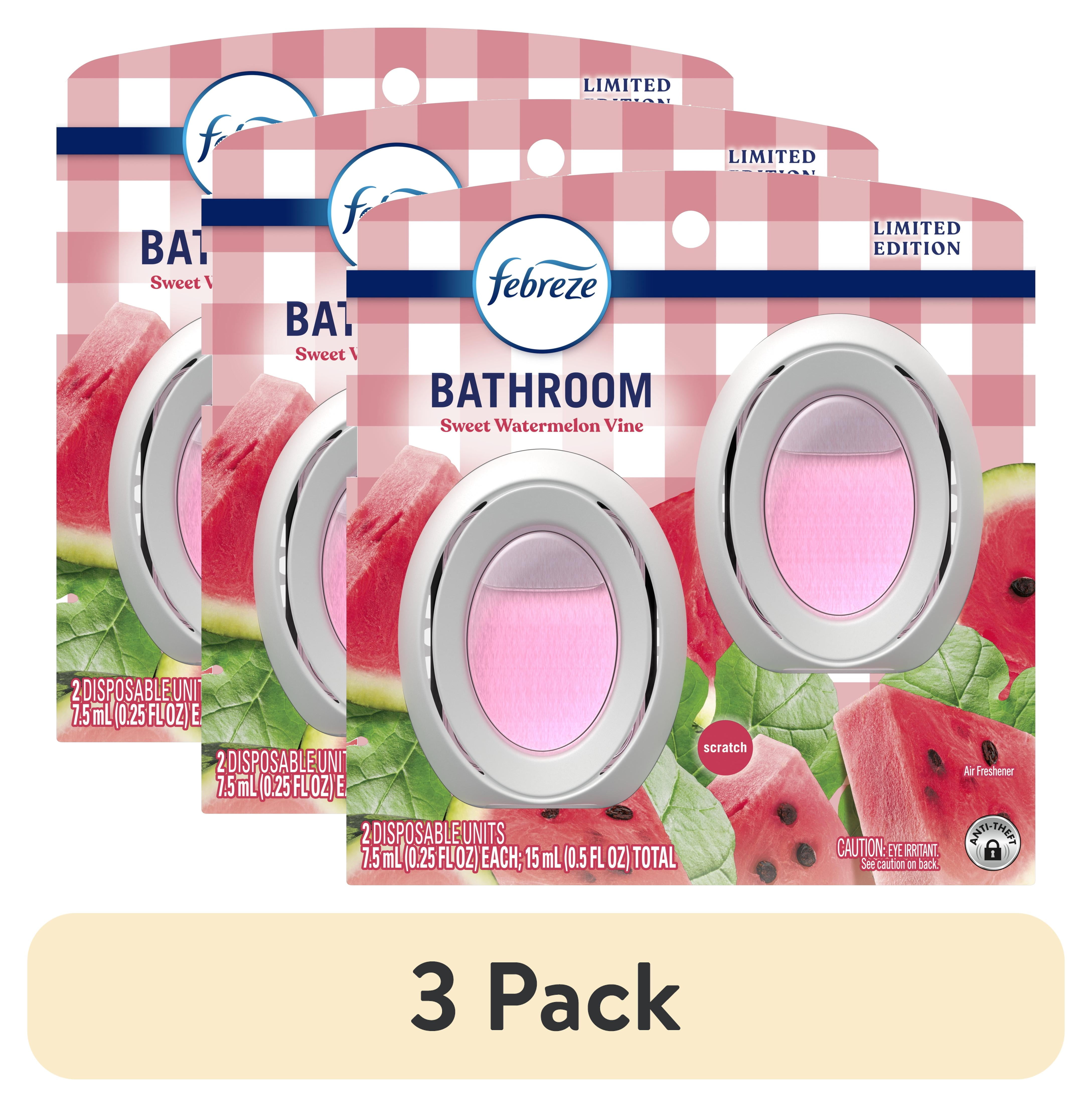 (3 pack) Febreze Bathroom Air Freshener, Small Spaces Odor-Fighting ...