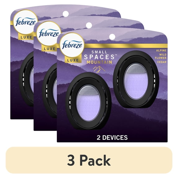 (3 pack) Febreze Odor Fighter Small Spaces Air Freshener Mountain, .25 ...