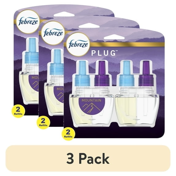 (3 pack) Febreze PLUG Scent Booster Starter Kit, Oil Diffuser, Air ...