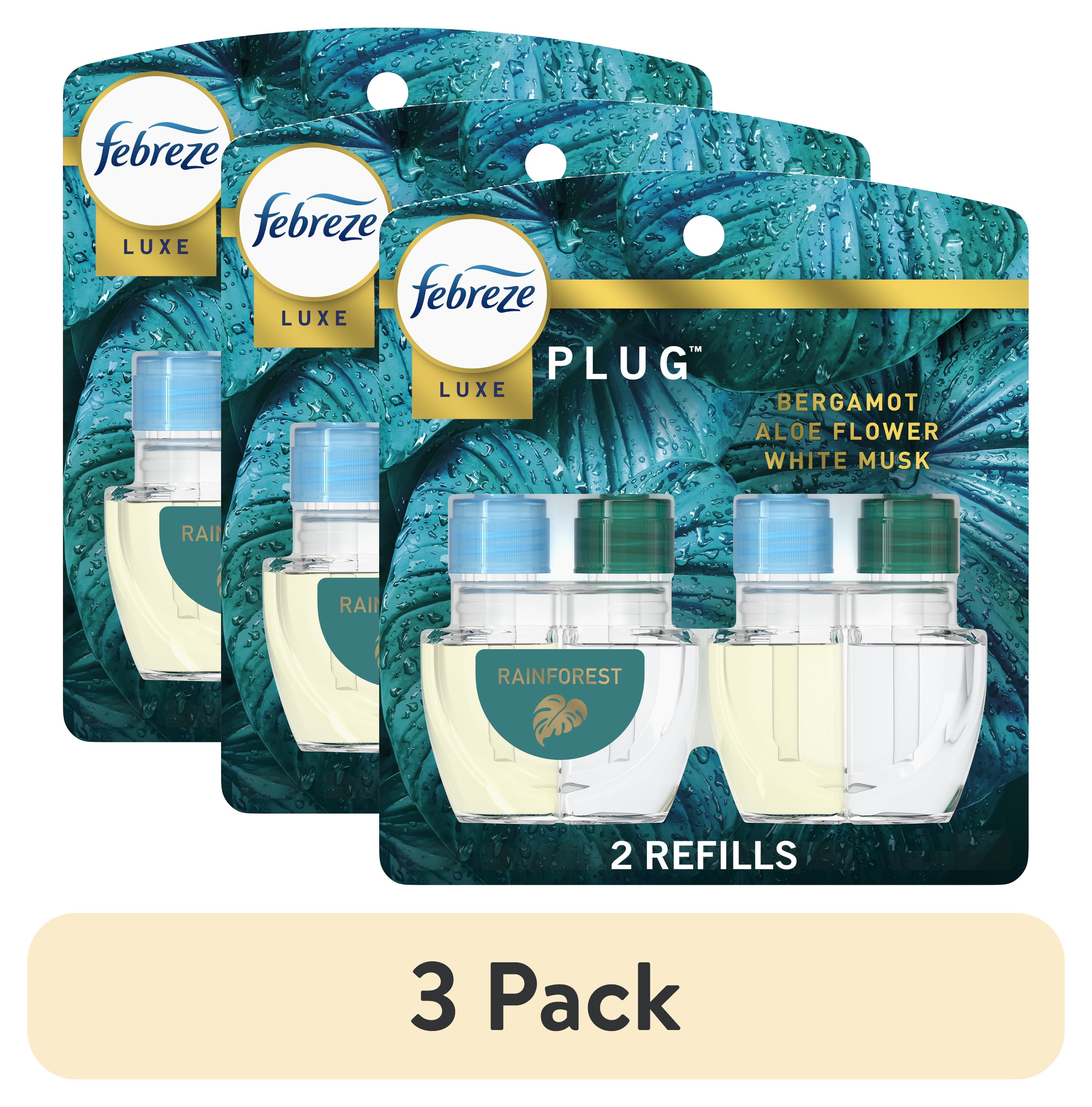 (3 pack) Febreze Plug In Air Freshener, Odor-Fighting Scented Oil ...