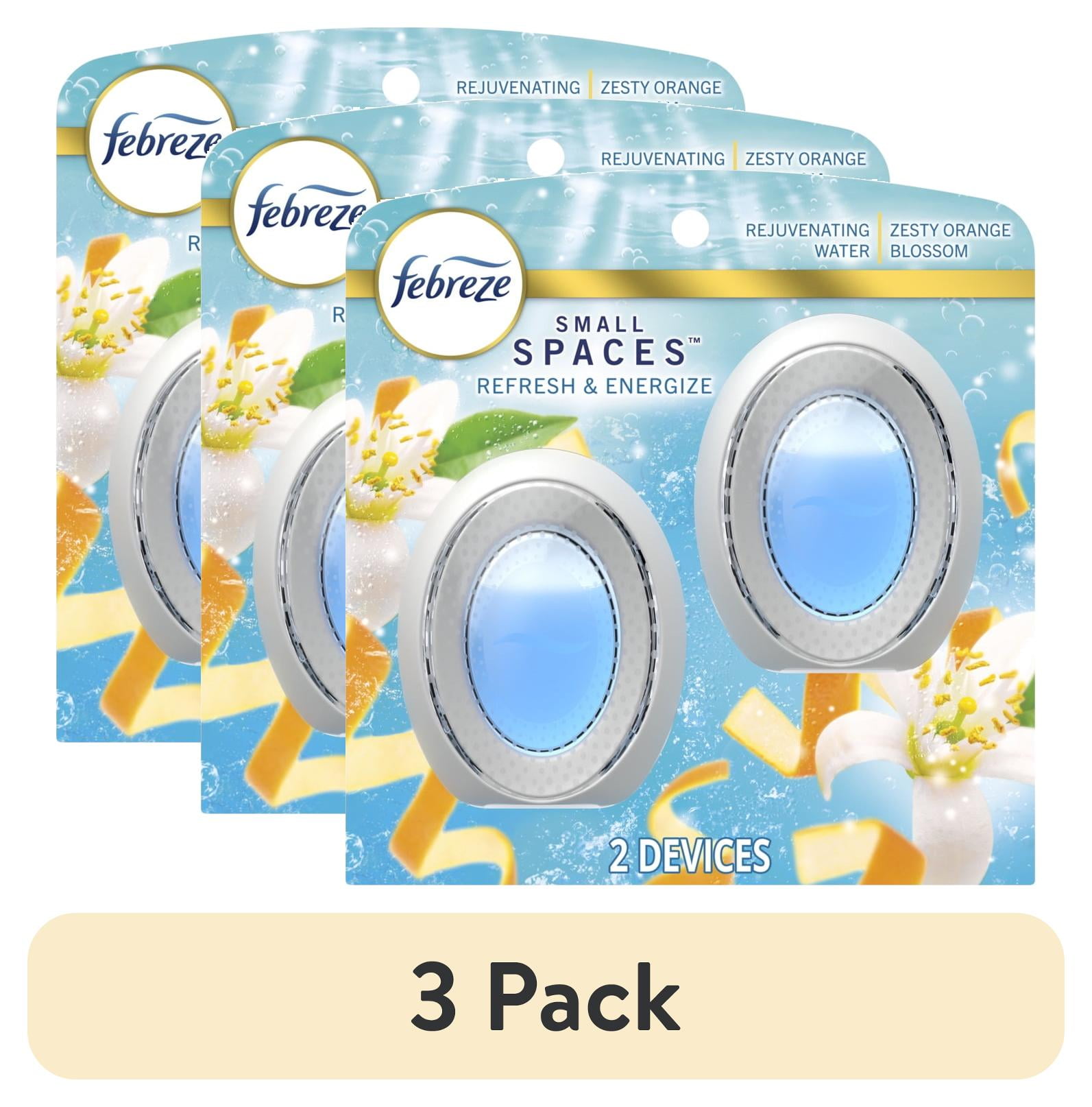 (3 pack) Febreze Small Spaces Air Freshener Refresh & Energize Zesty ...