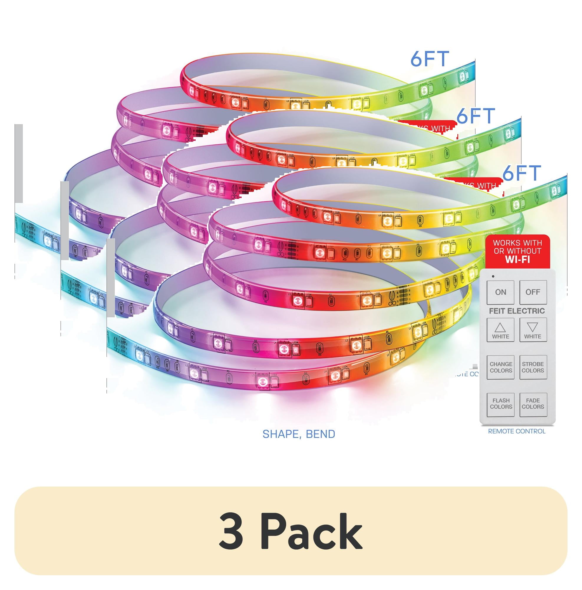 Feit Electric Smart Dimmable LED Strip Light - 16ft - Walmart.com