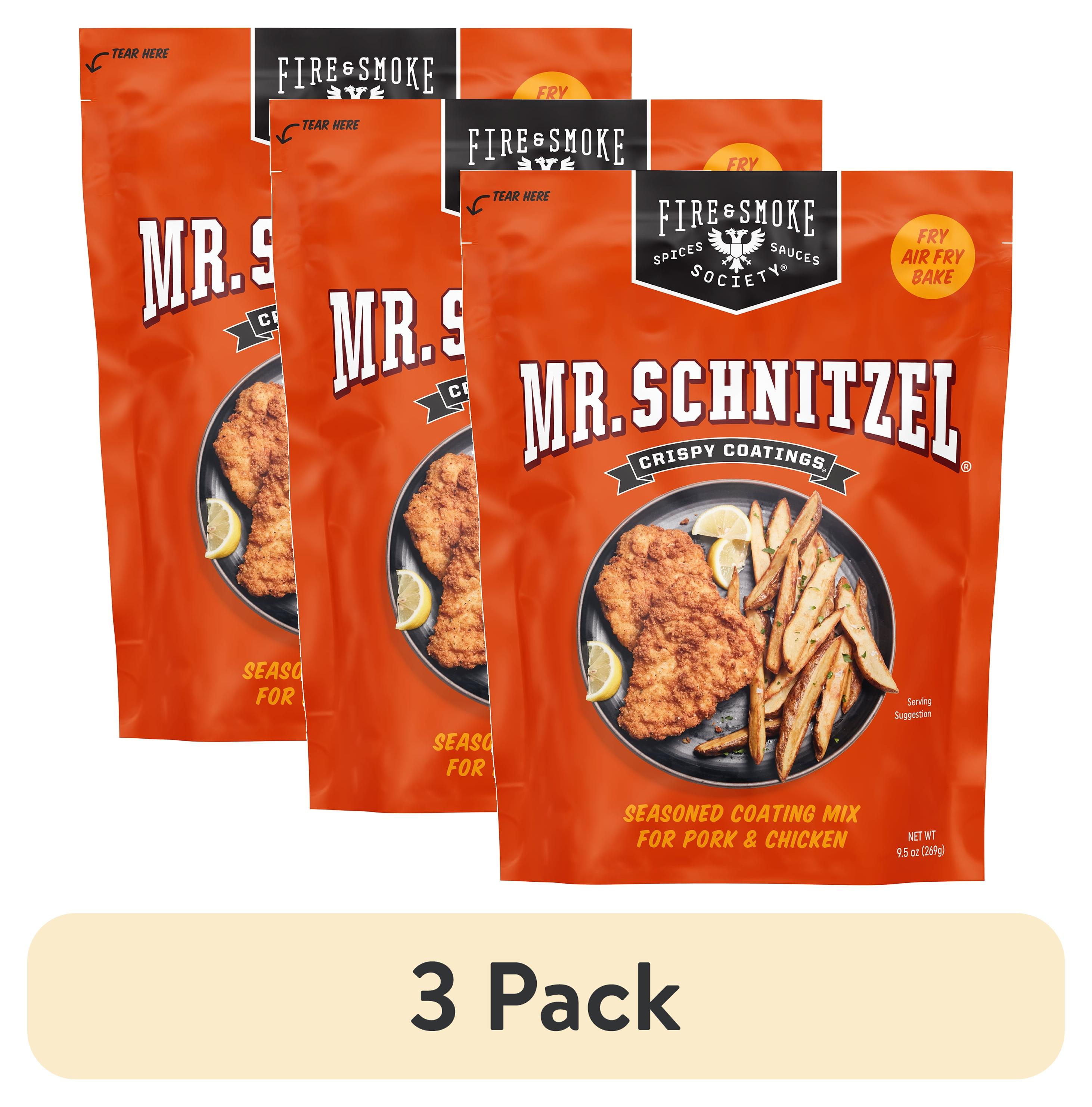 (3 pack) Fire & Smoke Society Mr. Schnitzel Crispy Coating Fry Mix ...