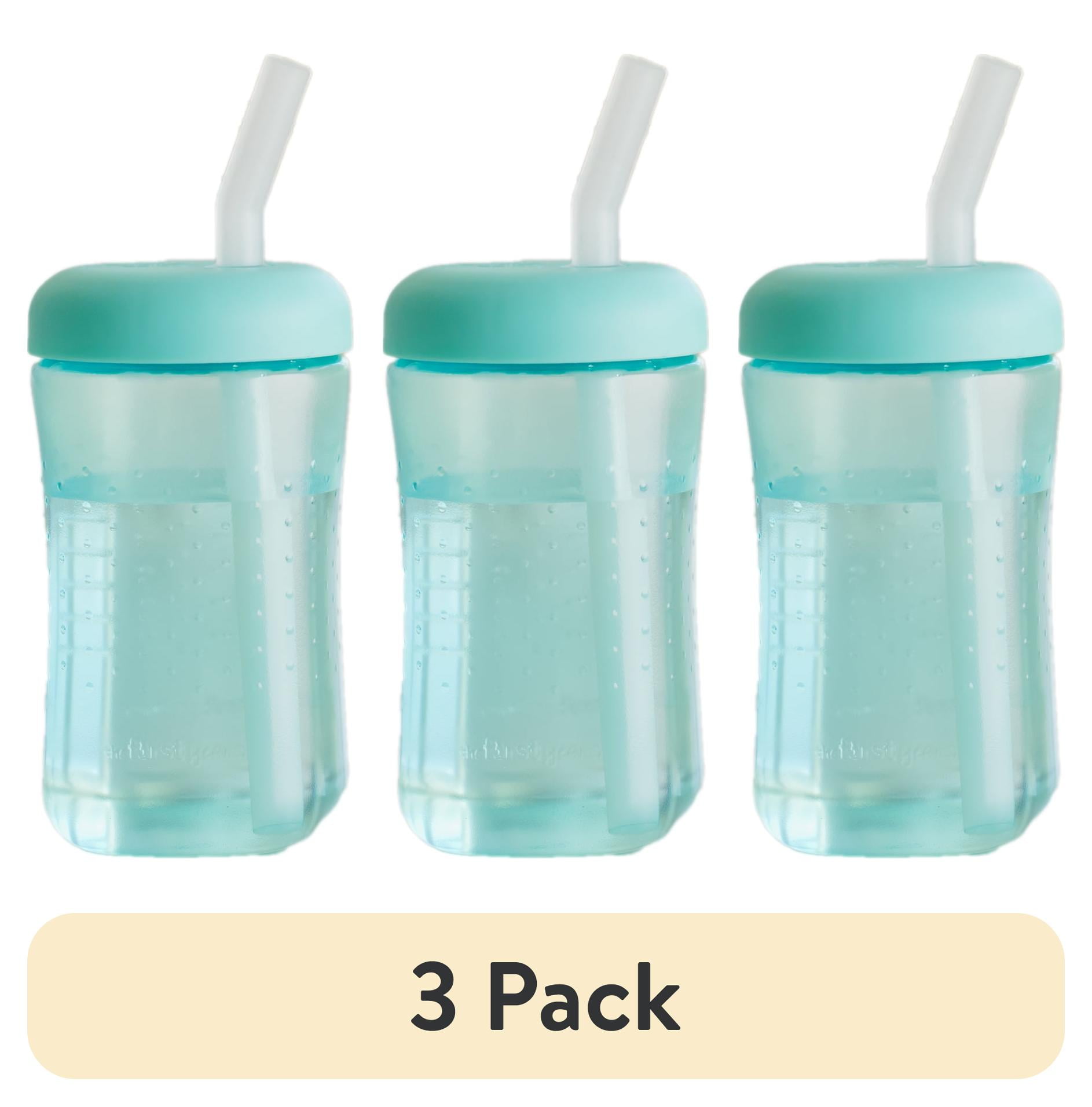 (3 pack) The First Years Squeeze & Sip Toddler Straw Cups - Squeezable ...