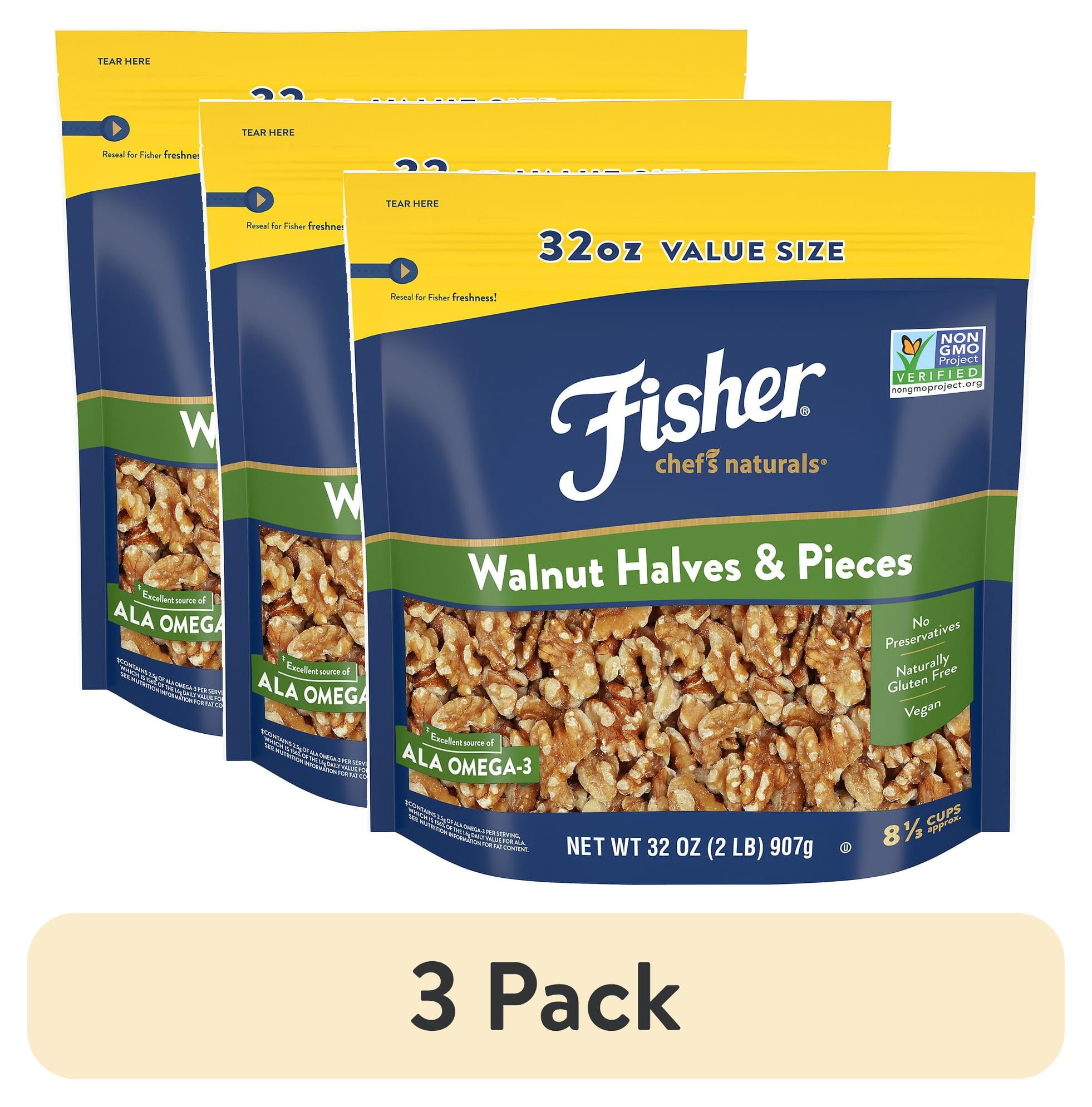 (3 pack) Fisher Chef's Naturals Gluten Free, No Preservatives, Non-GMO ...
