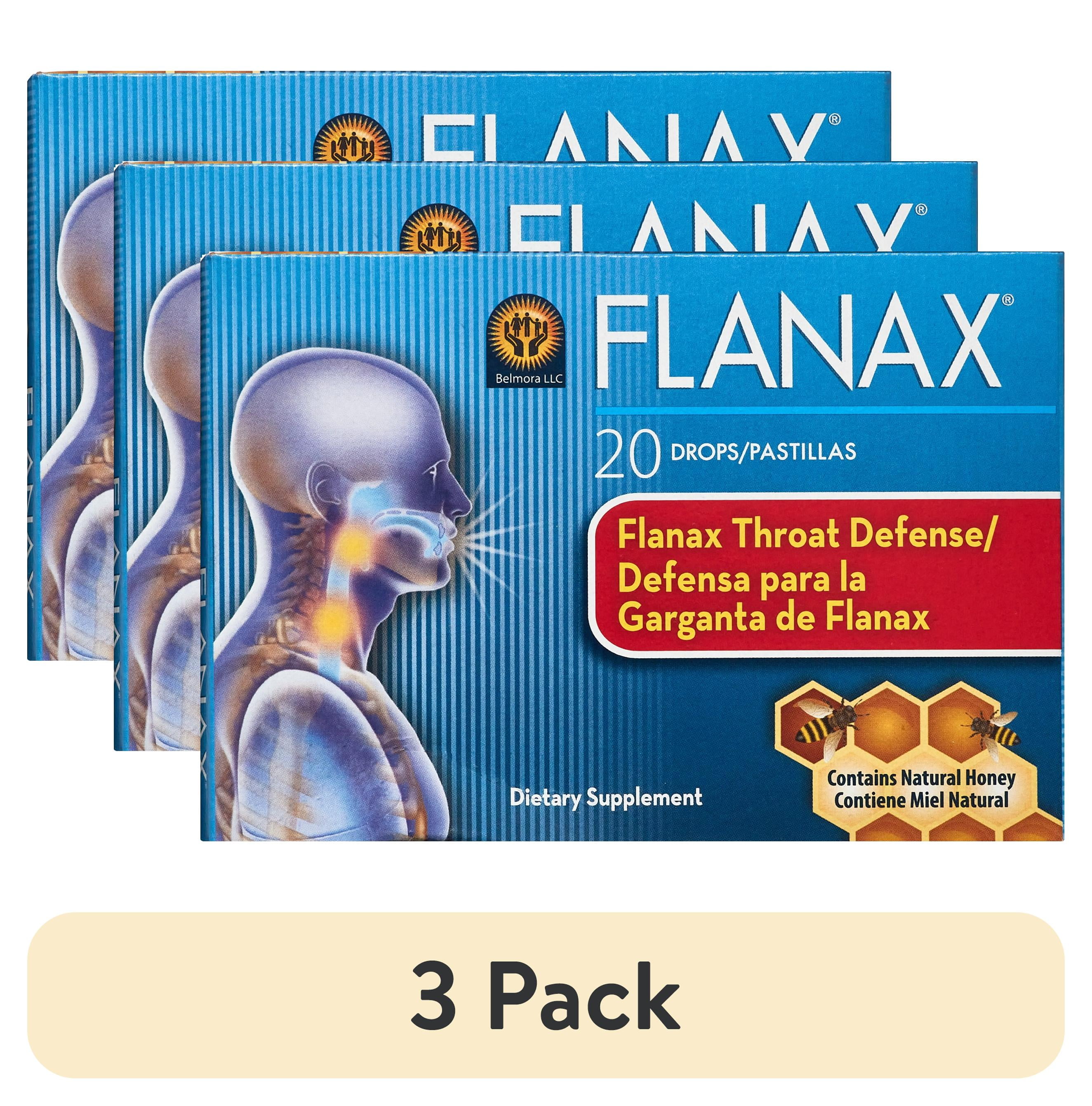 (3 pack) Flanax Cough Relief Lozenges, 20 Count - Walmart.com