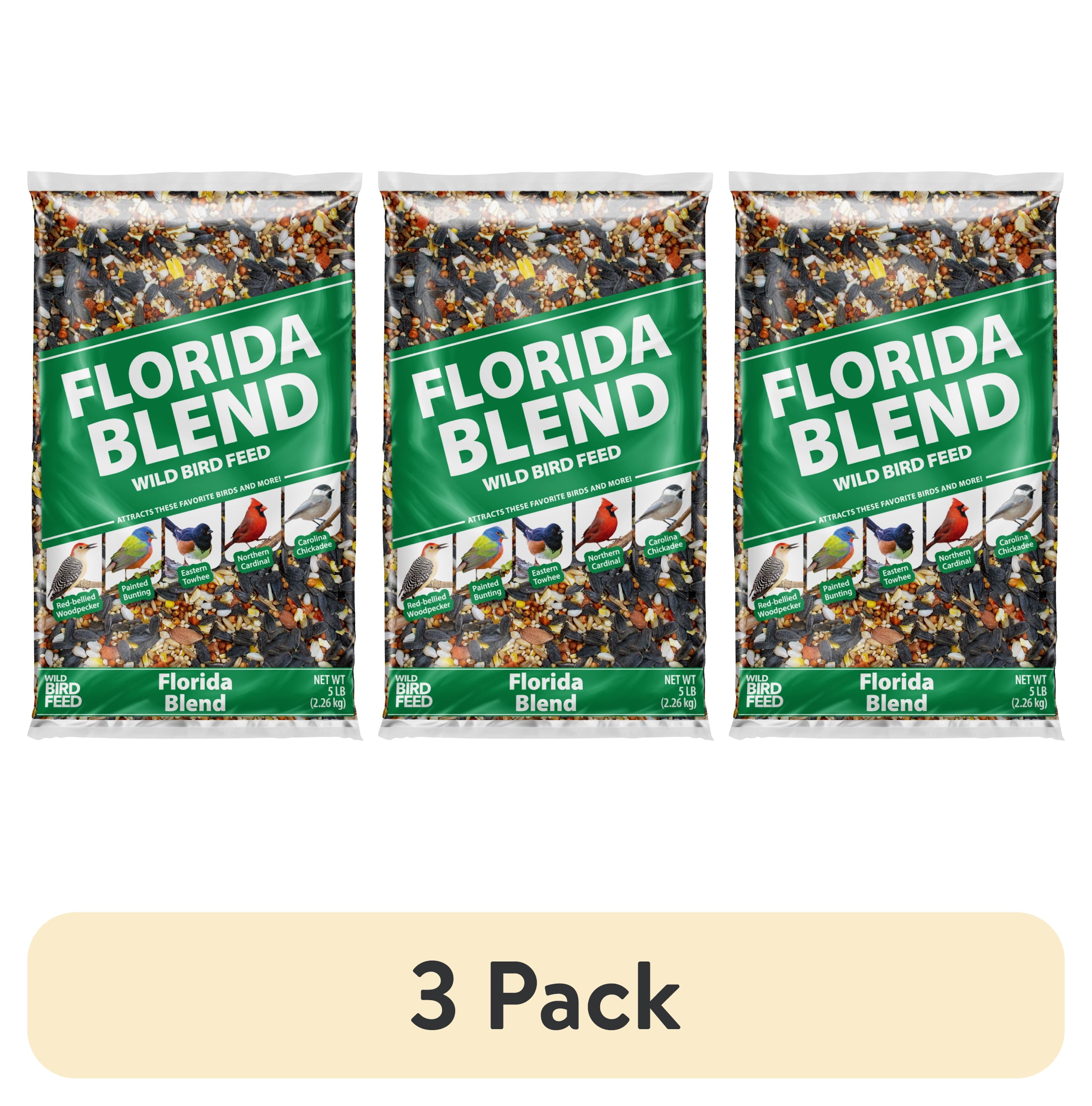 (3 pack) Florida Regional Blend Wild Bird Food, Dry, 1 Count per Pack ...