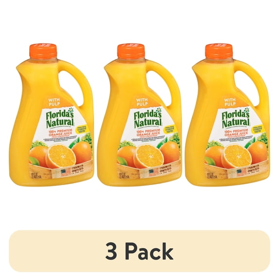 (3 pack) Florida's Natural Orange Juice With Pulp 89 oz - Walmart.com