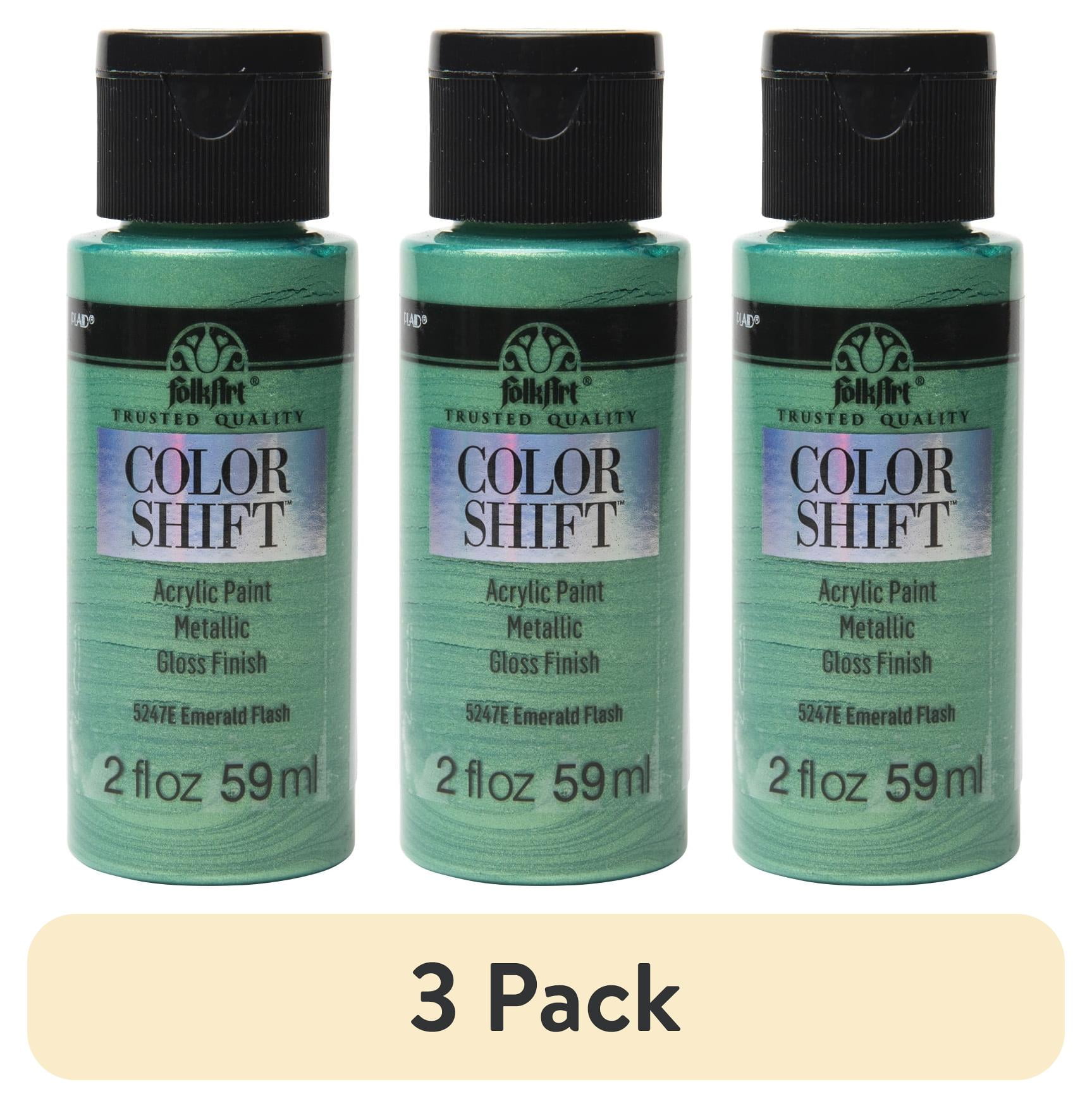 (3 pack) FolkArt 5247E Color Shift Acrylic Craft Paint, Gloss Finish ...