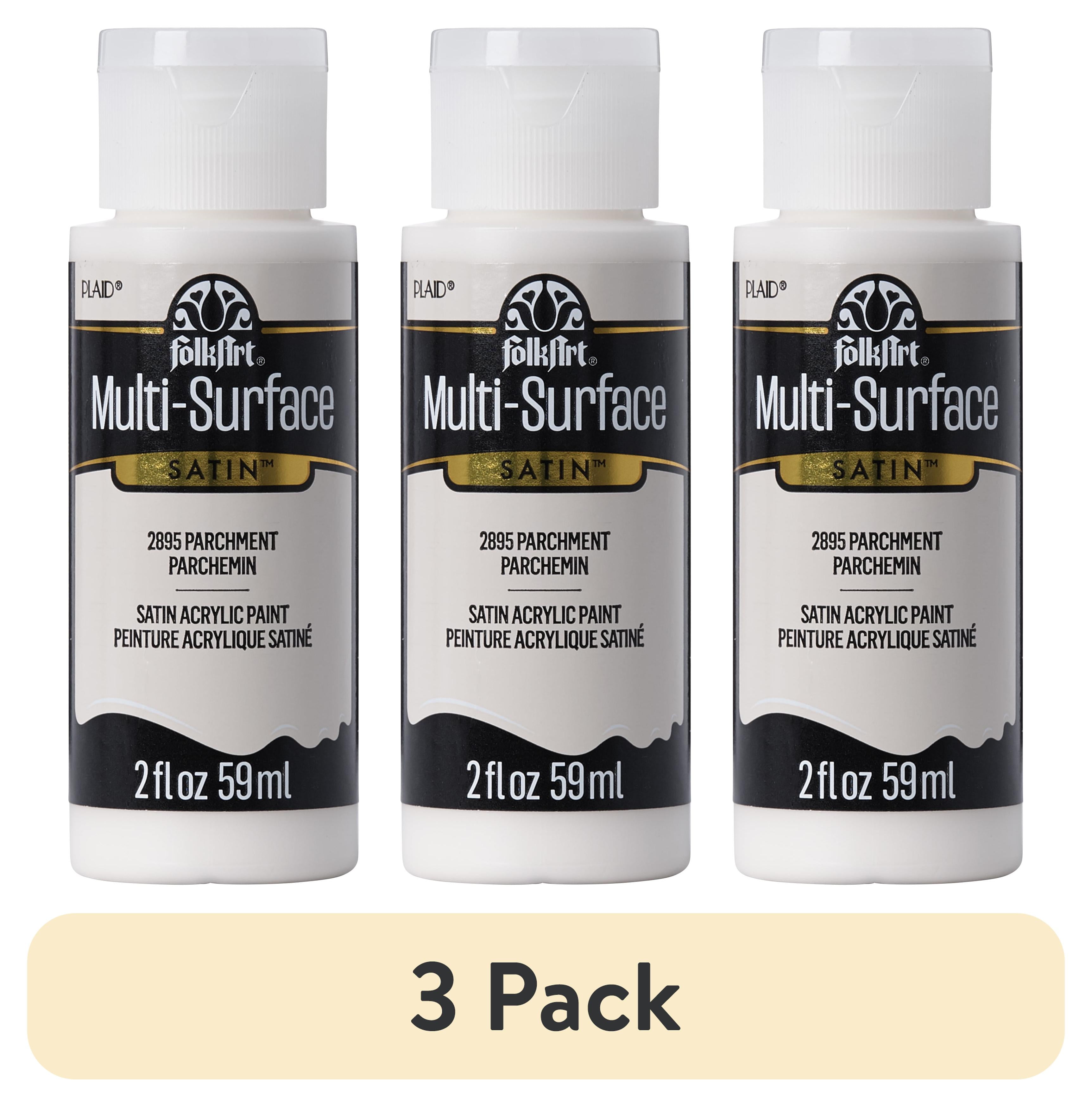 (3 pack) FolkArt Multi-Surface Acrylic Craft Paint, Satin Finish ...