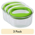 (3 pack) Fox Valley Traders Green Plastic Airtight Guacamole Food ...
