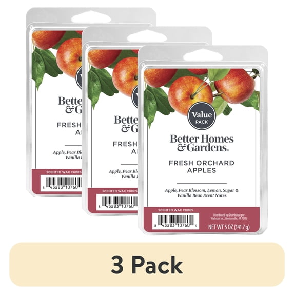 Better Homes & Gardens Fresh Orchard Apples Wax Melts 5 oz Value Size ...