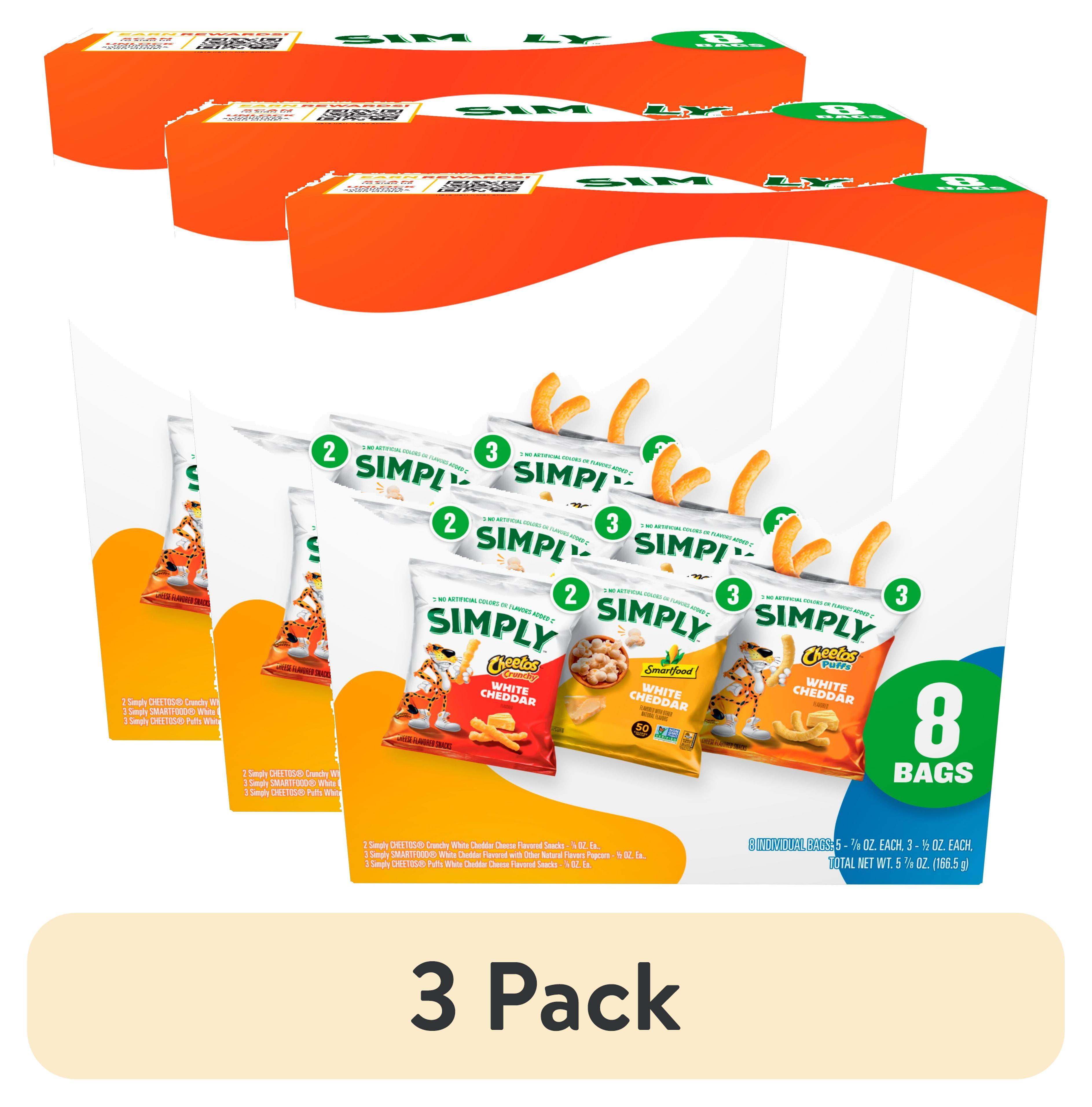 (3 pack) Frito-Lay Simply Cheetos and Smartfood Variety Pack Snack ...