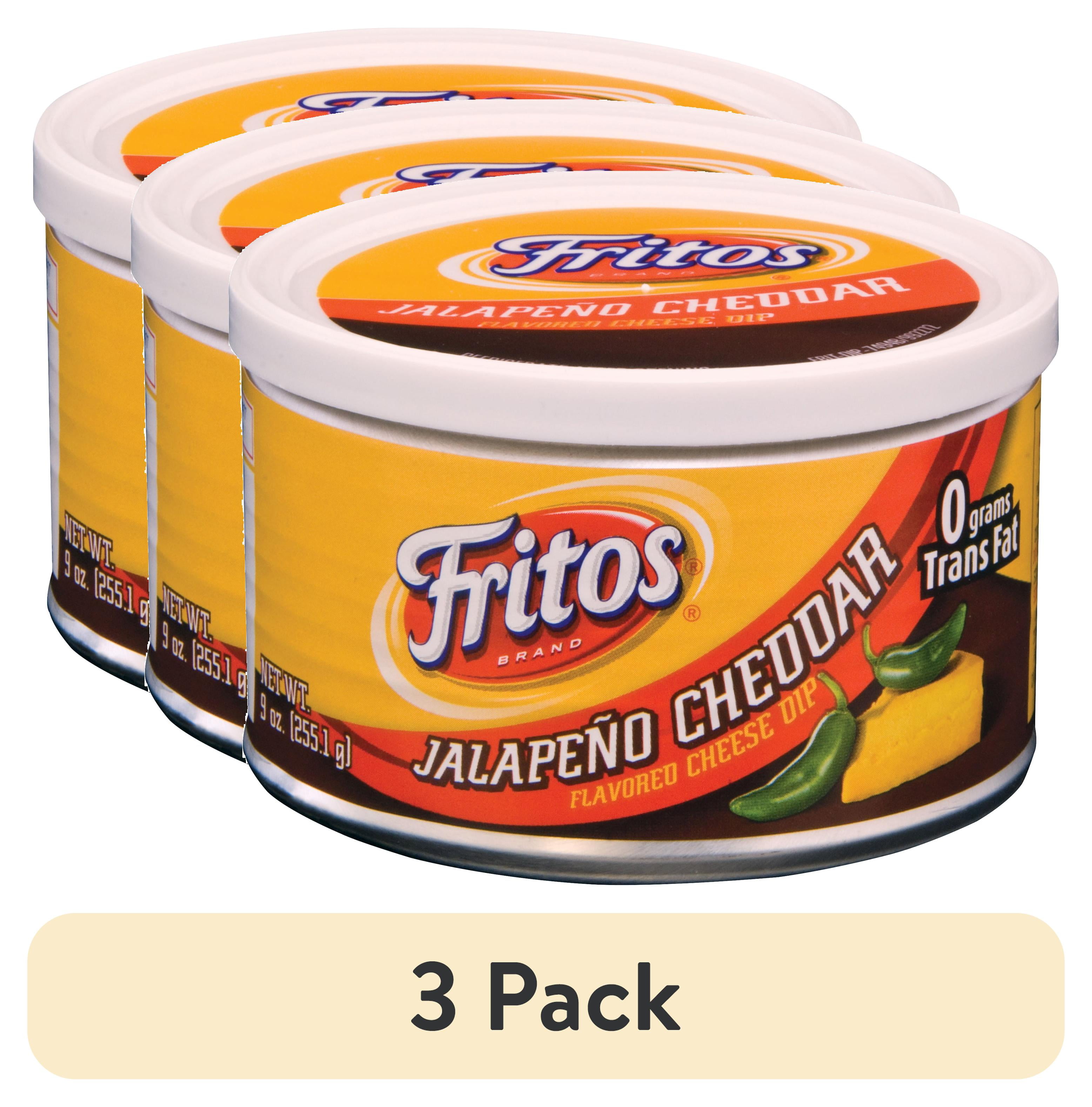(3 pack) Fritos Flavored Cheese Dip Jalapeno Cheddar, 9 Oz, Canister ...