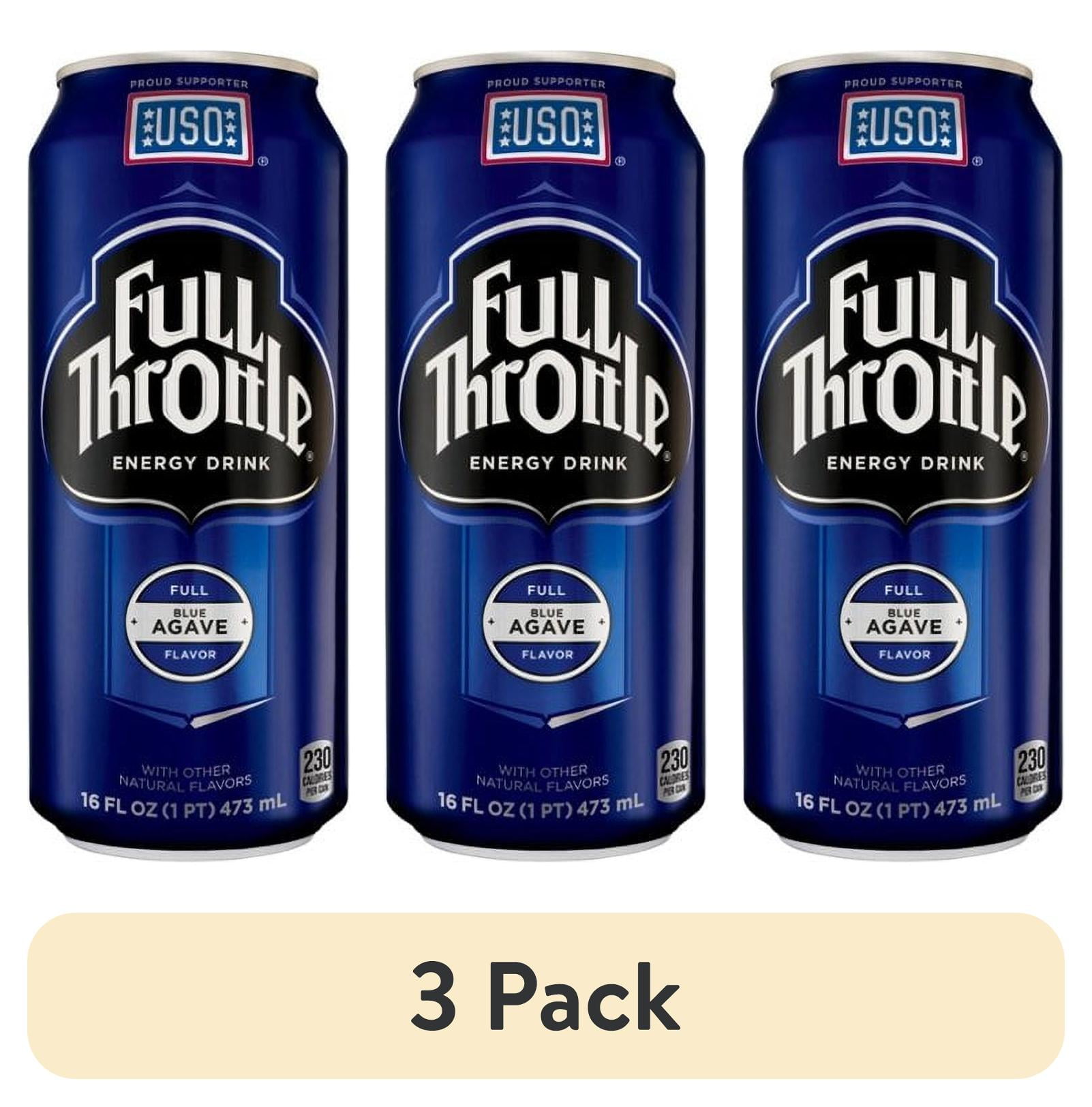 (3 pack) Full Throttle, Blue Agave, Energy Drink, 16 fl oz - Walmart.com