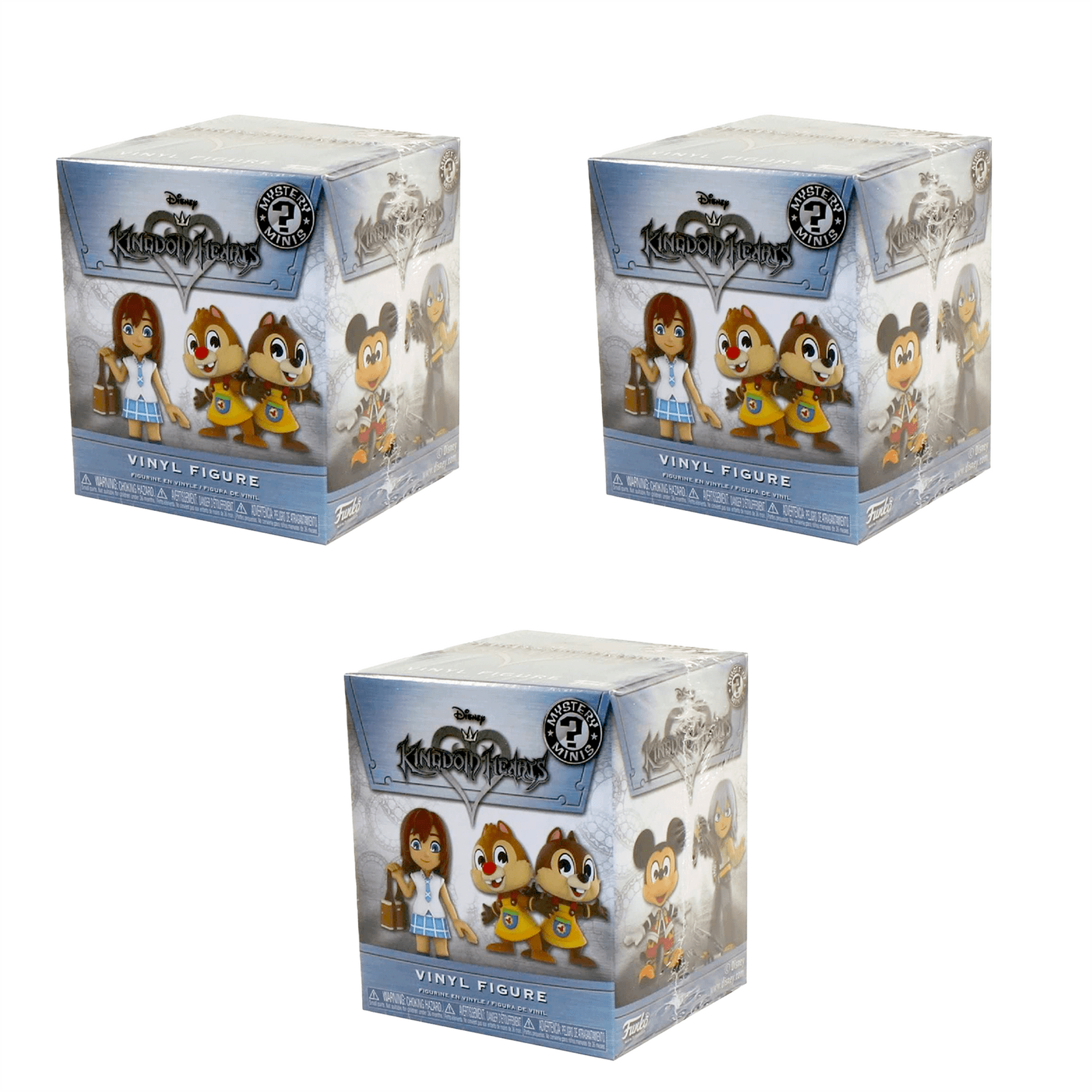 (3 pack) FunKo Disney Kingdom Hearts 2.5" Blind Box Mystery Mini Vinyl ...