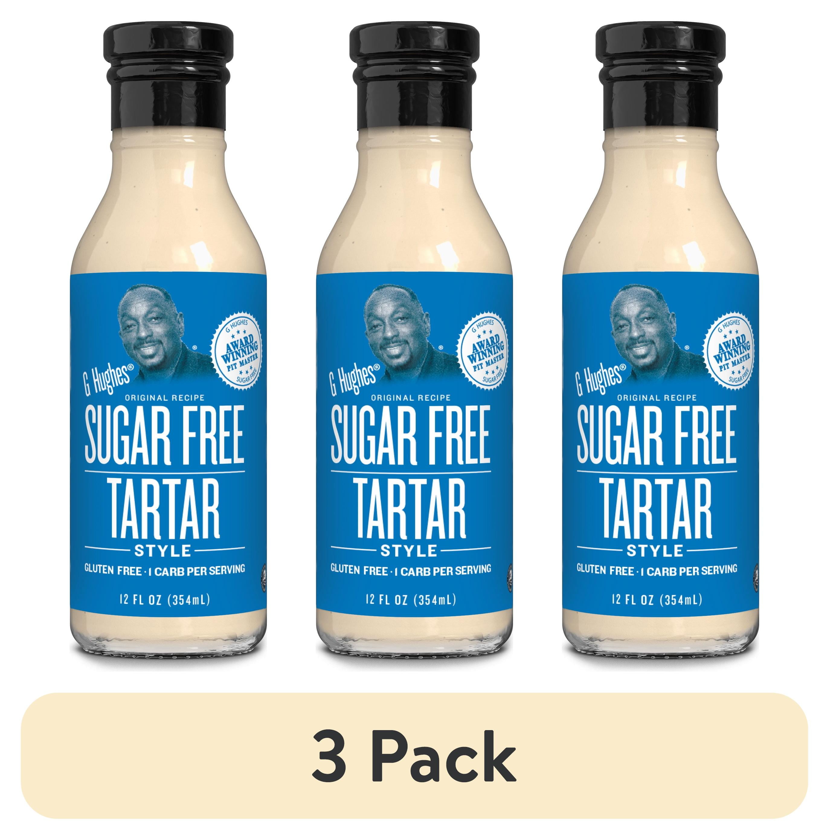 (3 pack) G Hughes Sugar Free Tartar Style Sauce, 12 fl oz - Walmart.com