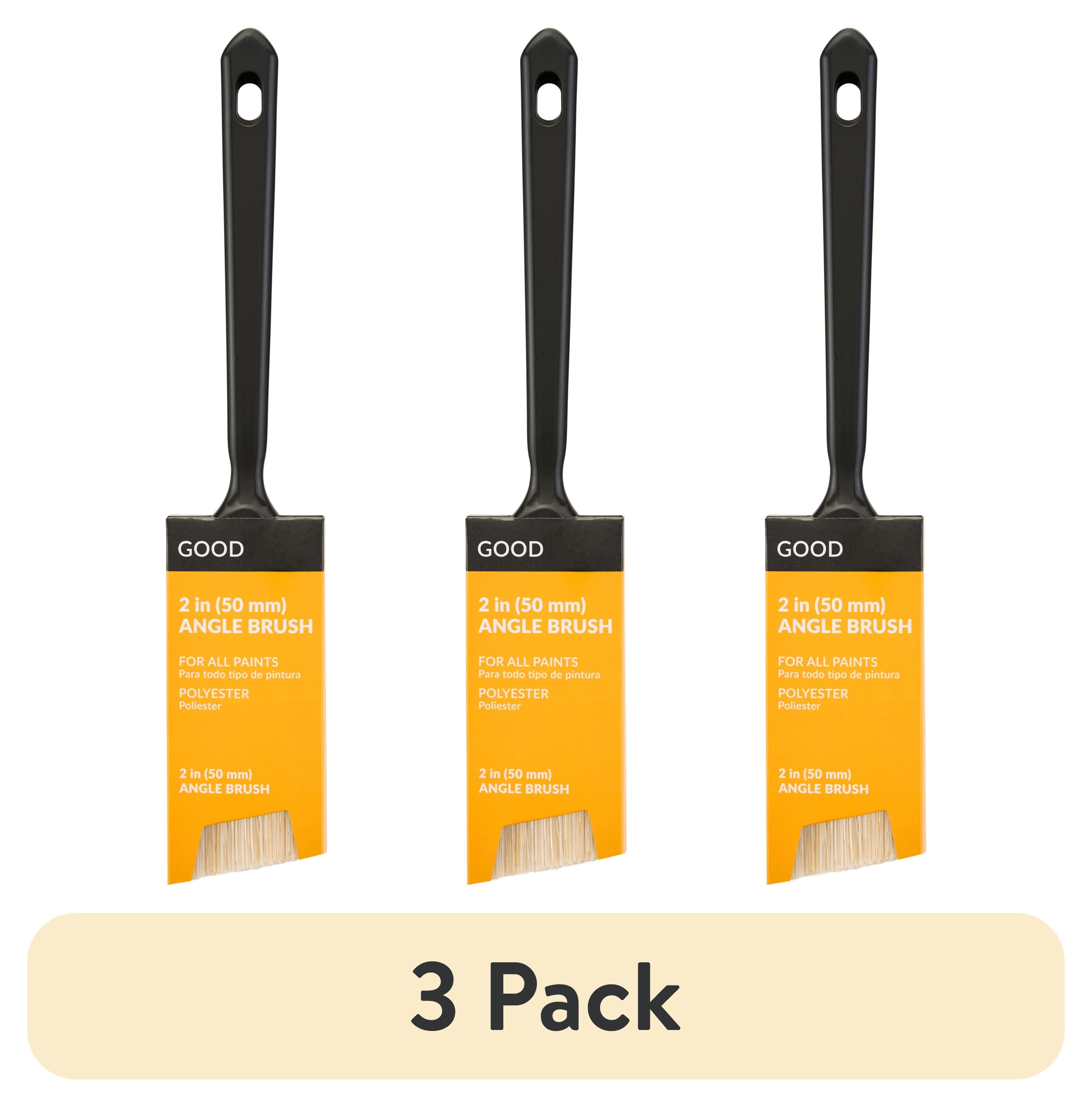 (3 pack) GOOD 2" Polyester Angle Brush - Walmart.com