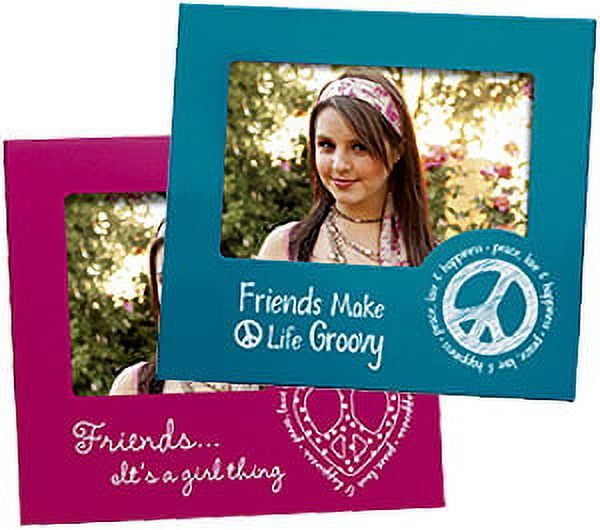 (3 pack) GROOVY TIMES blue and or pink assorted wood frame by Prinz ...