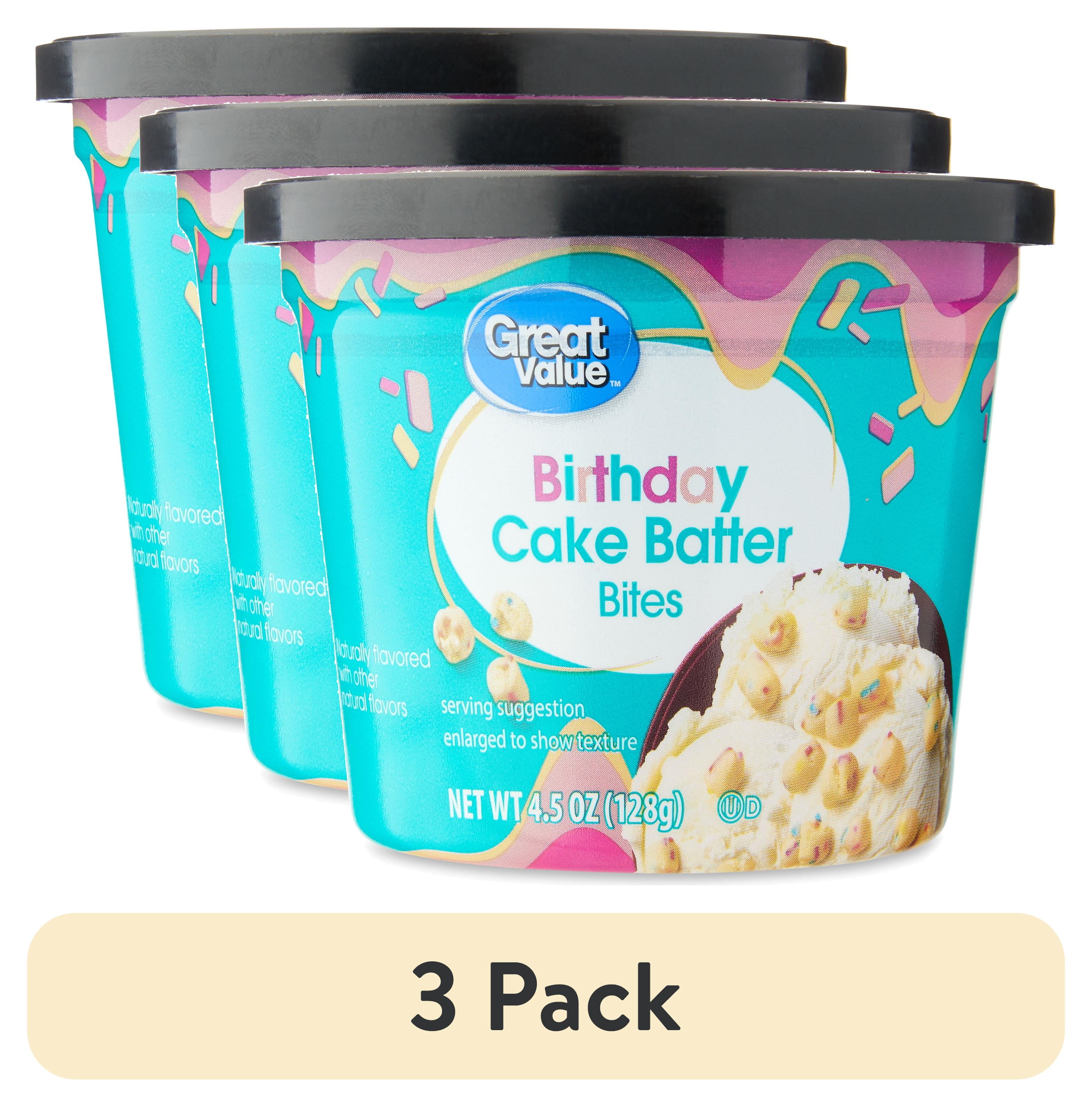 (3 pack) GV Cake Batter Dough Ice Cream Topper 8x4.5 oz - Walmart.com