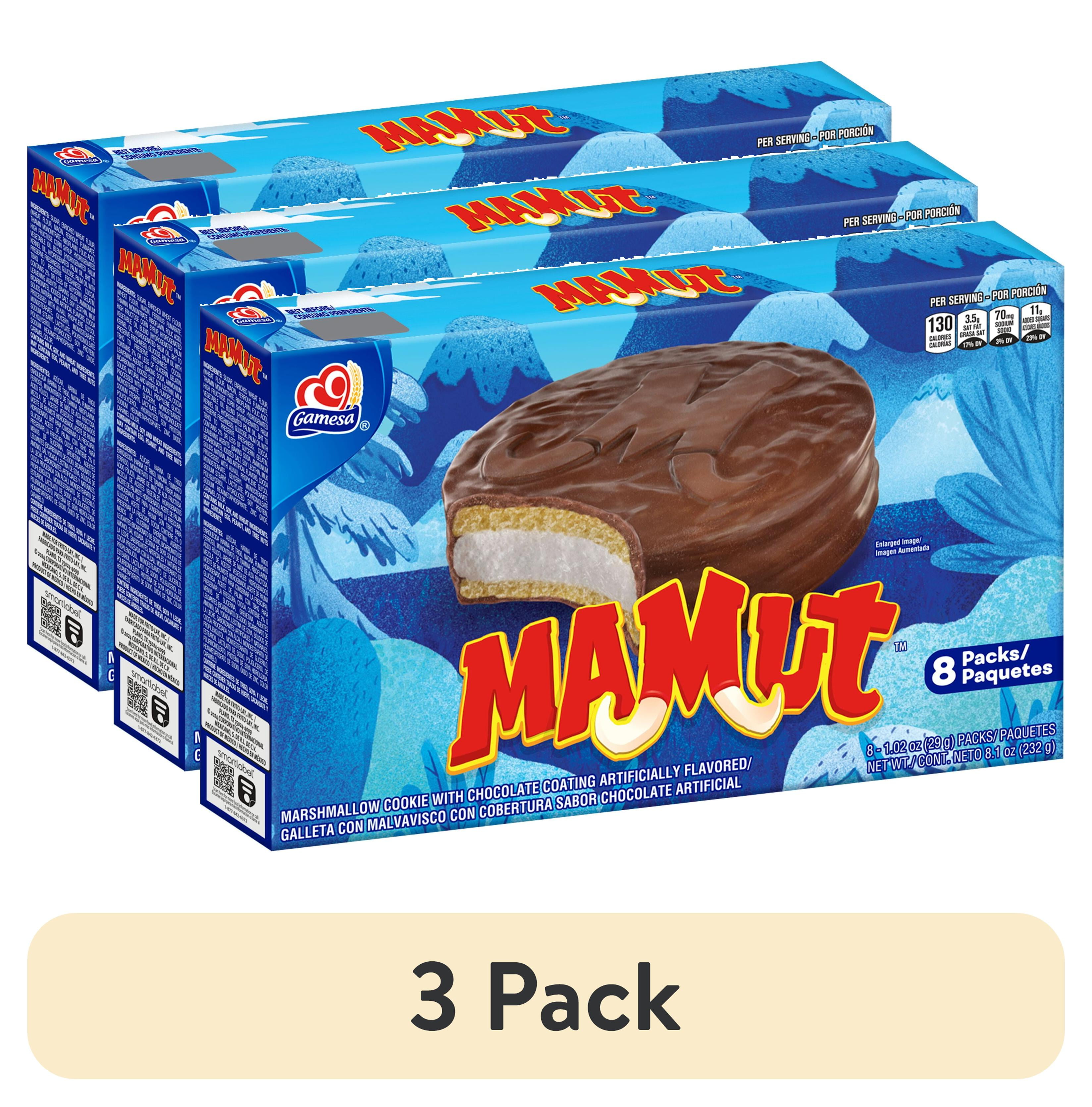 (3 pack) Gamesa Mamut Marshmallow Cookies with Chocolate, 1.02 oz 8 ...