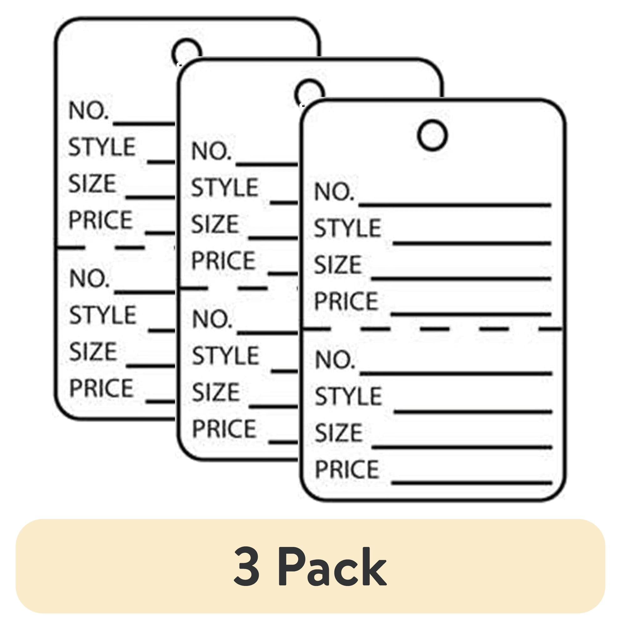 (3 pack) Garment Tags, Perforated, 1 3/4" x 2 7/8", White, 1000/CA ...