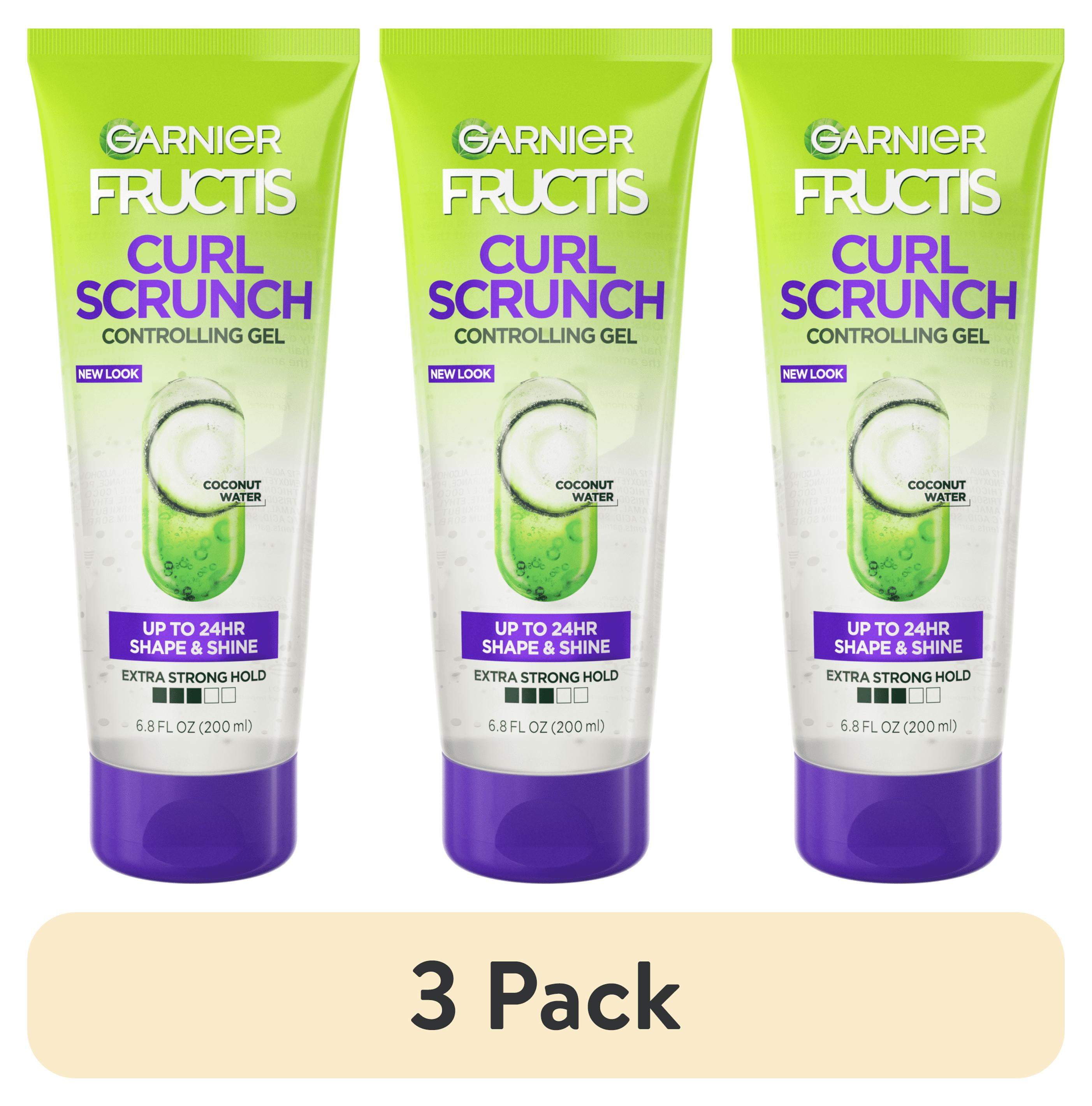 (3 pack) Garnier Fructis Style Curl Scrunch Controlling Gel, Curly Hair ...