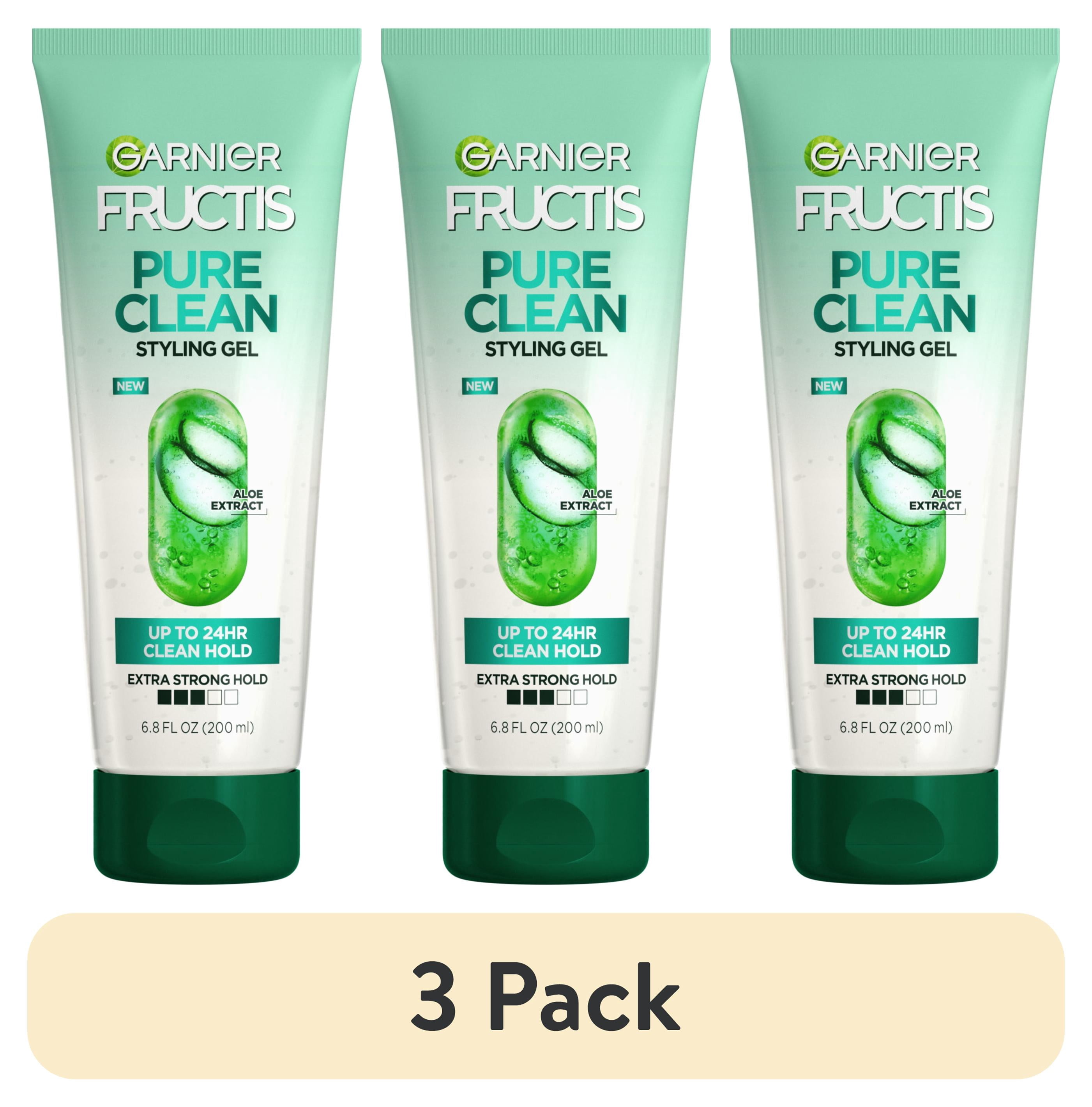 (3 pack) Garnier Fructis Style Pure Clean Styling Hair Gel, 6.8 fl. oz ...