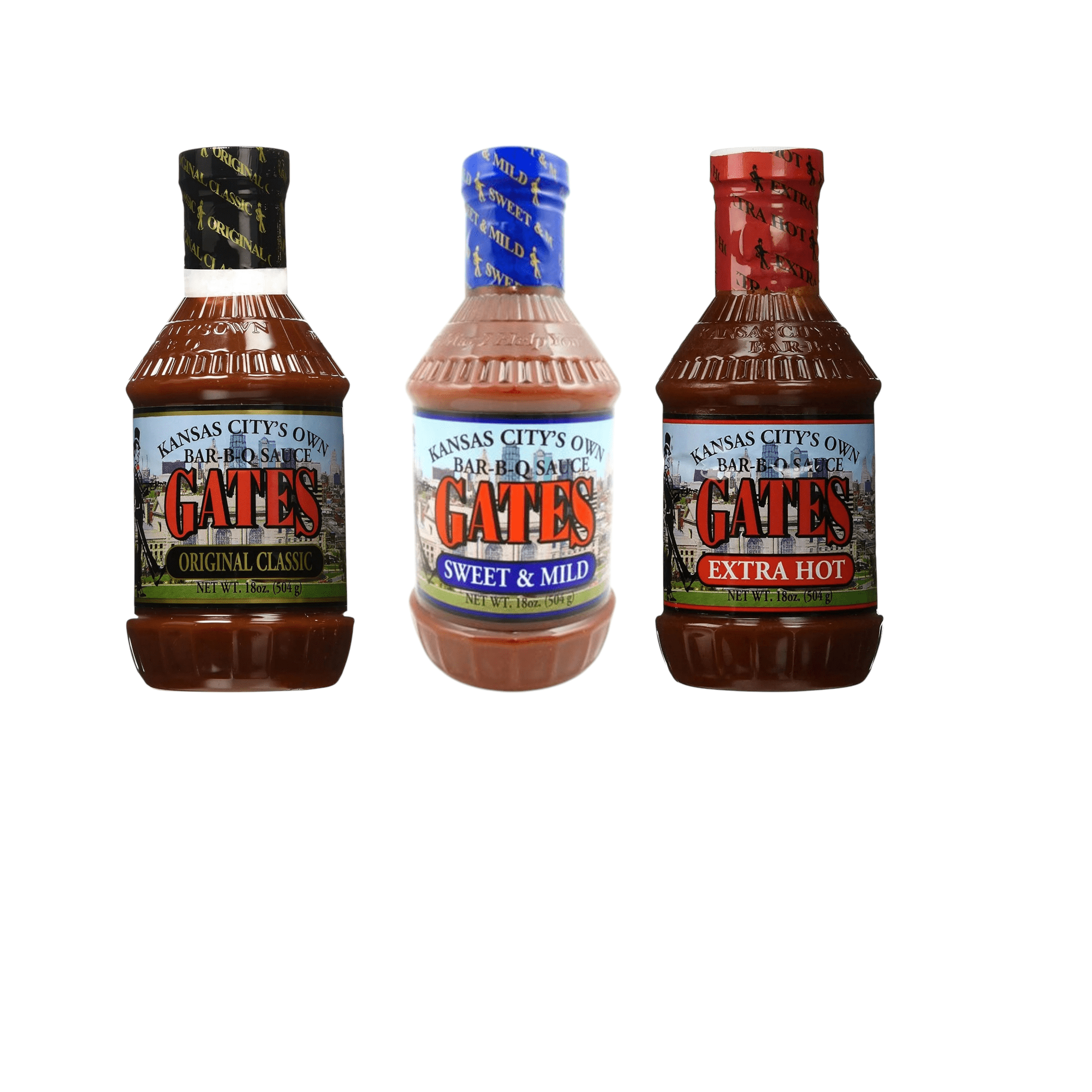 (3 pack) Gates Bar-B-Q Sauce Variety Pack (Original, Sweet and Mild ...