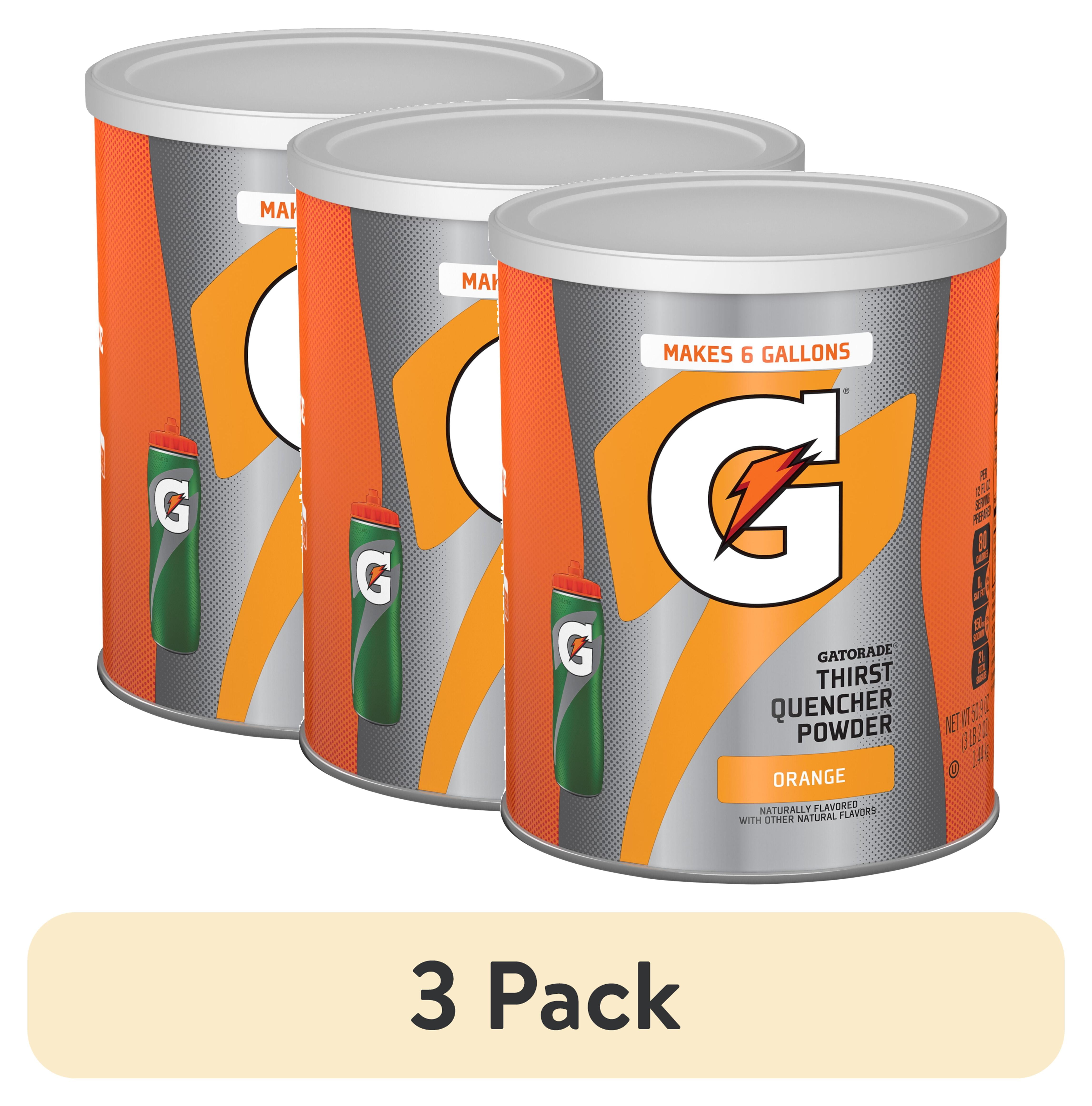 (3 pack) Gatorade Thirst Quencher Orange Flavor, Powdered Energy Drink ...