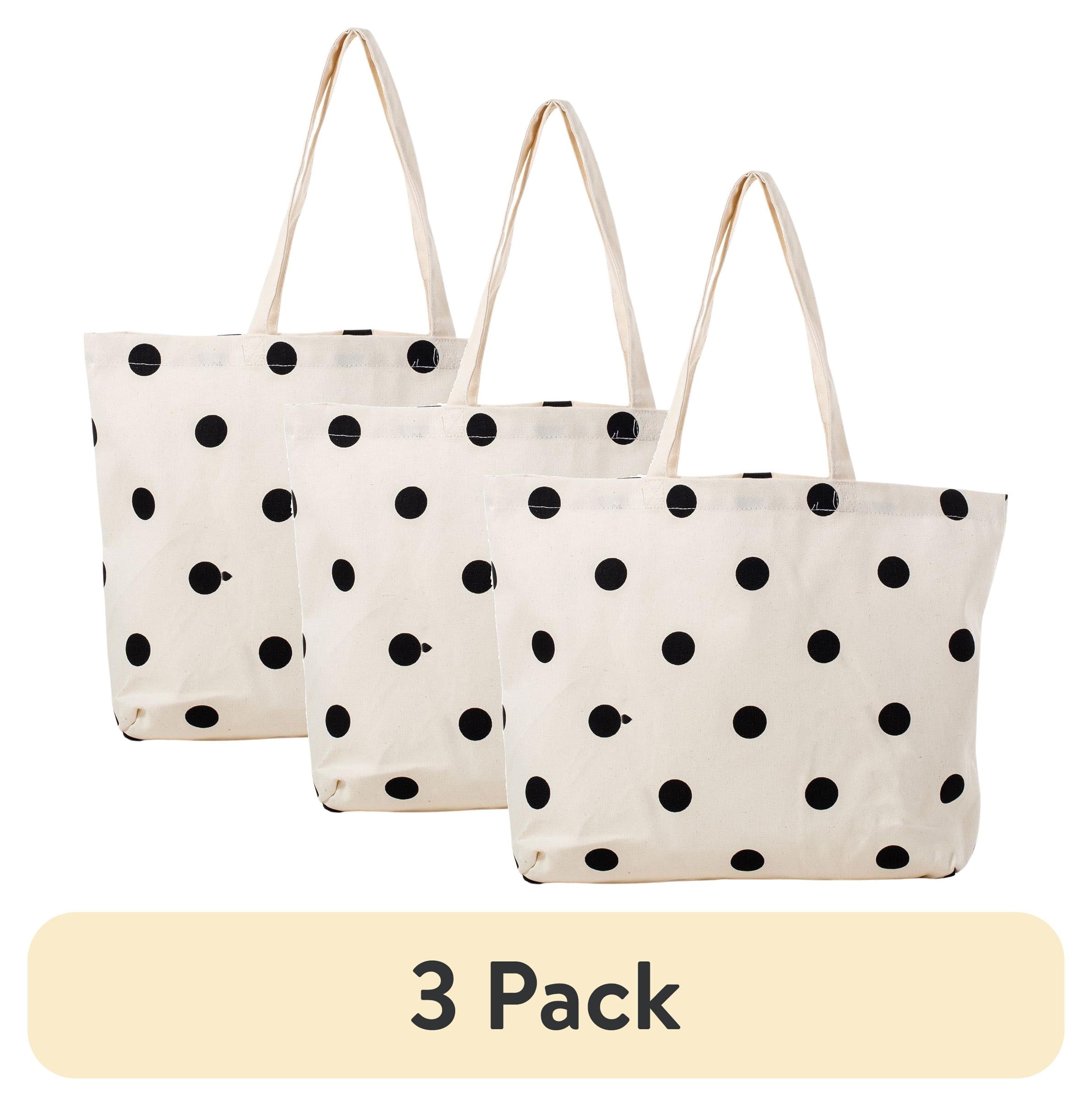 (3 pack) General Canvas Shopping Tote Bag - Walmart.com