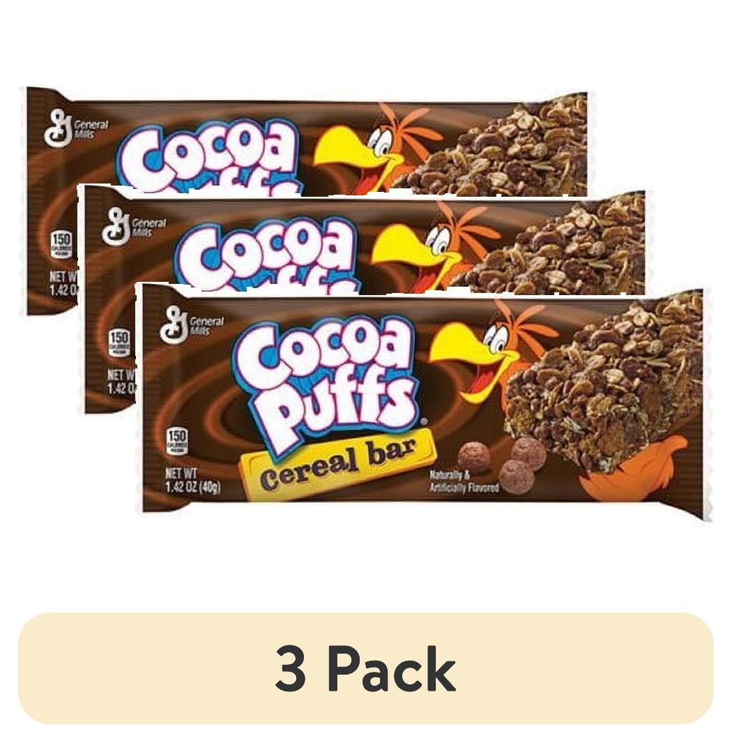 (3 pack) General Mills Cocoa Puff Cereal Bars, 1.42 Oz | 24 Pack ...