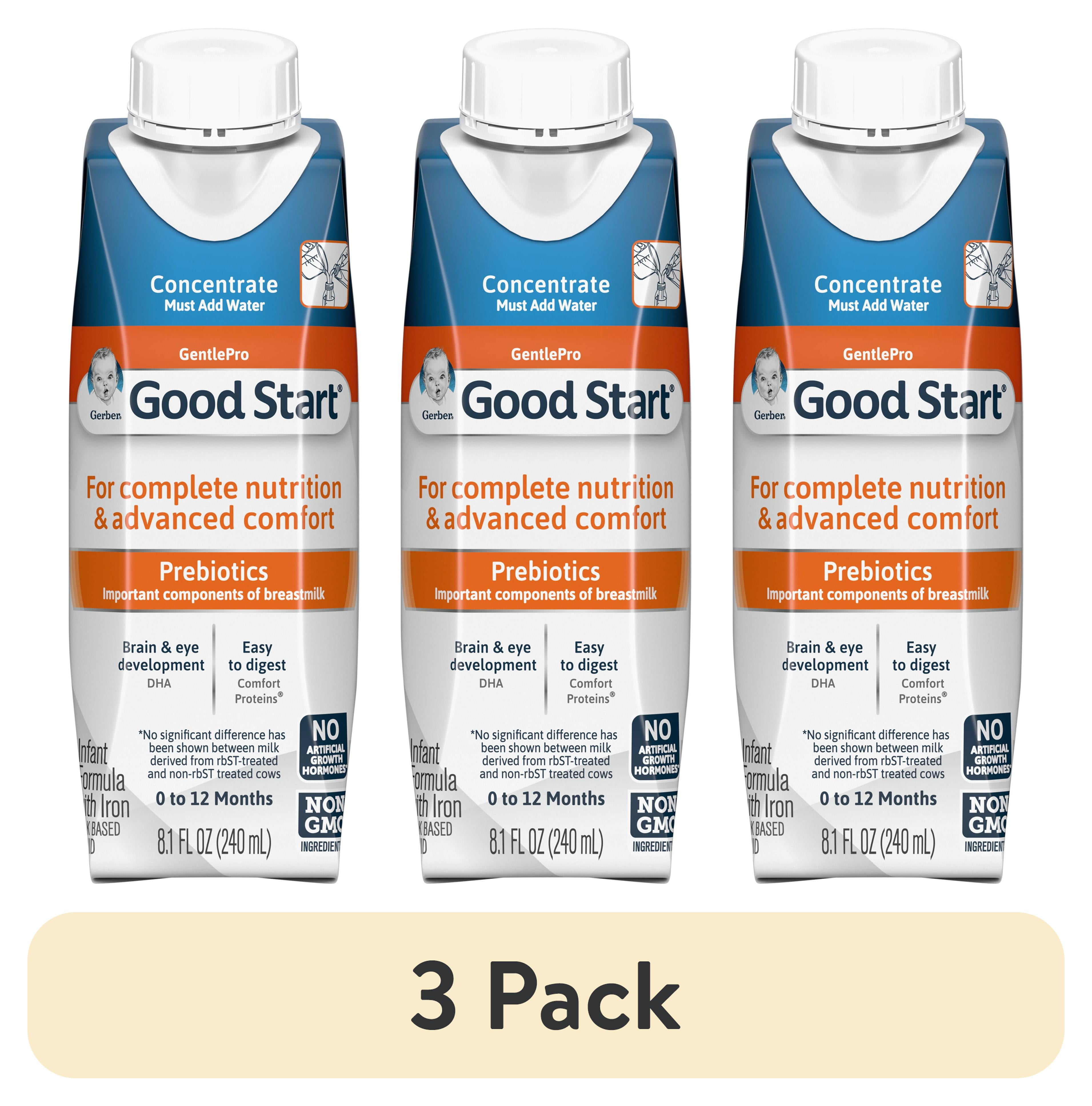 (3 pack) Gerber Good Start GentlePro Concentrated Liquid Infant Formula ...