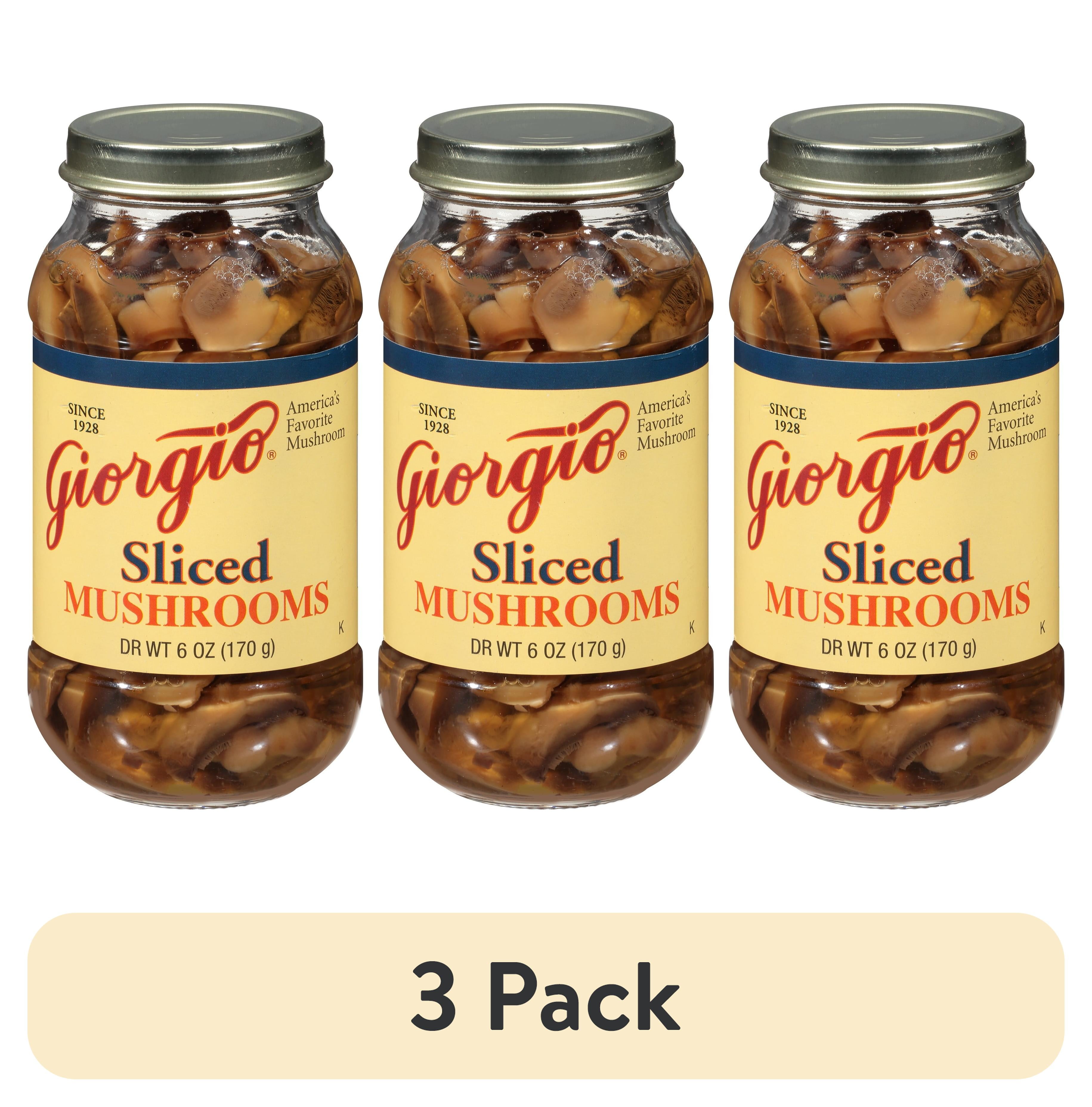 (3 pack) Giorgio Sliced Mushrooms, 6oz Jar - Walmart.com
