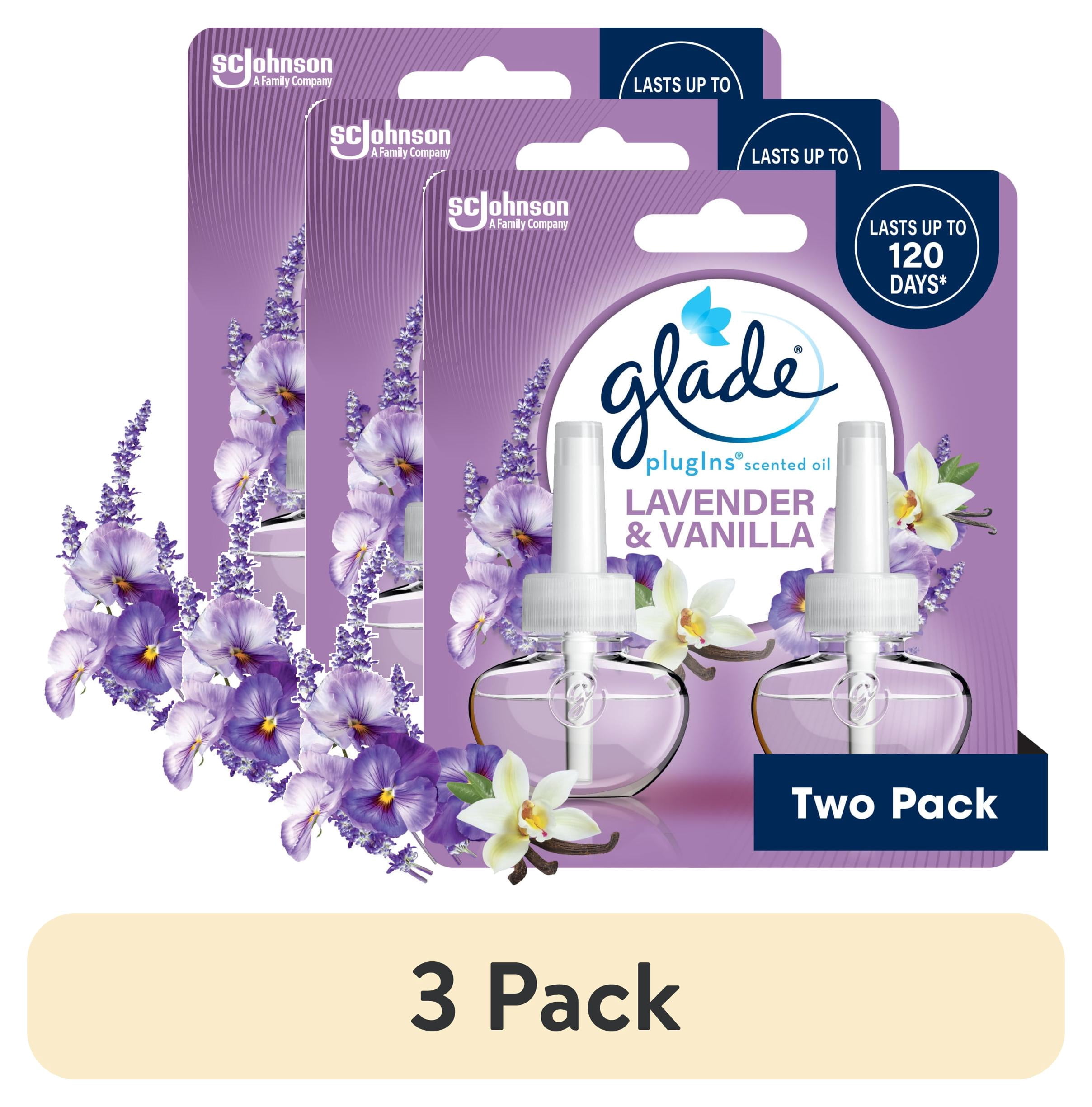 (3 pack) Glade PlugIns Scented Oil 2 Refills, Air Freshener, Lavender ...