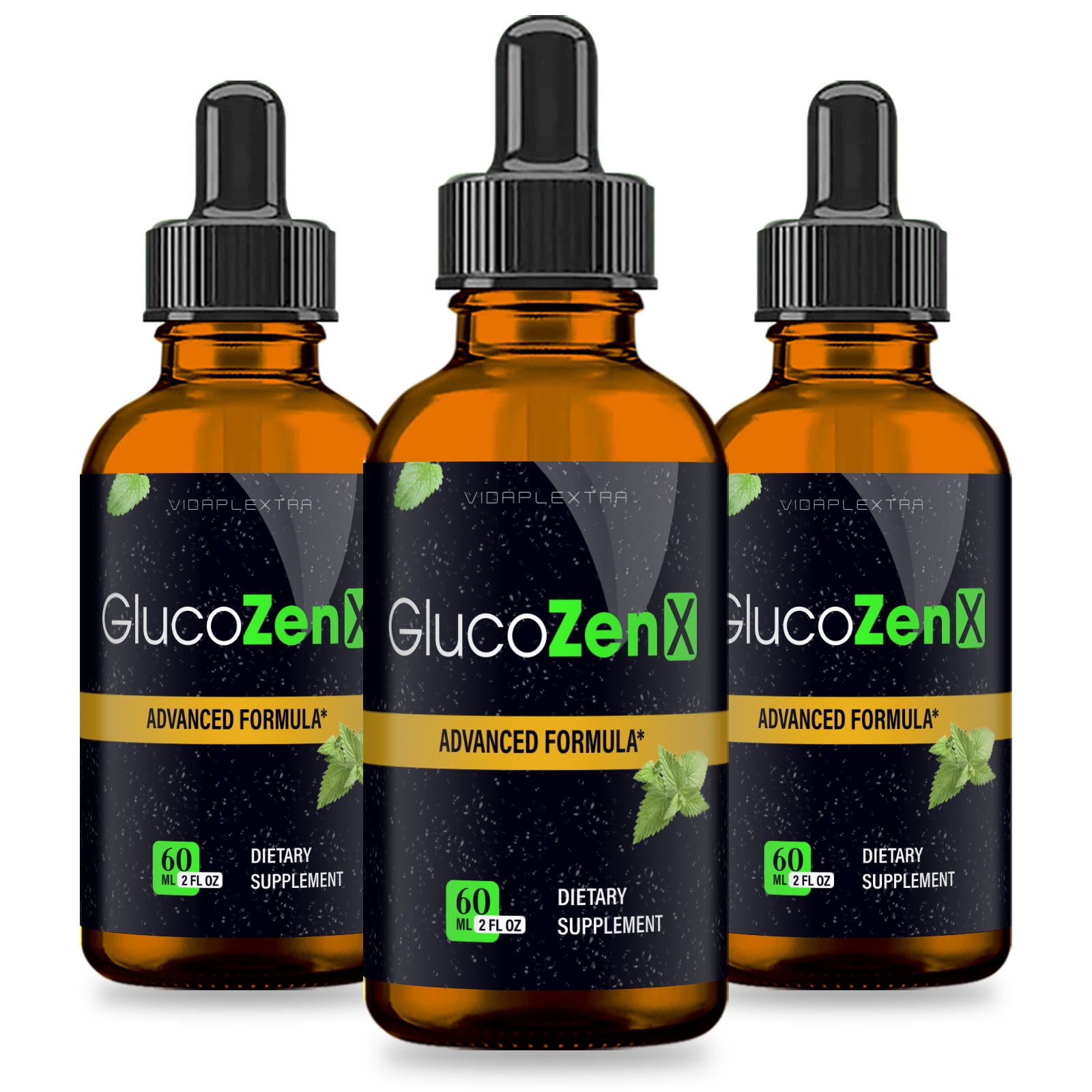 (3 pack) Gluco Zen X Drops - Gluco Zen X Liquid Drops - Walmart.com