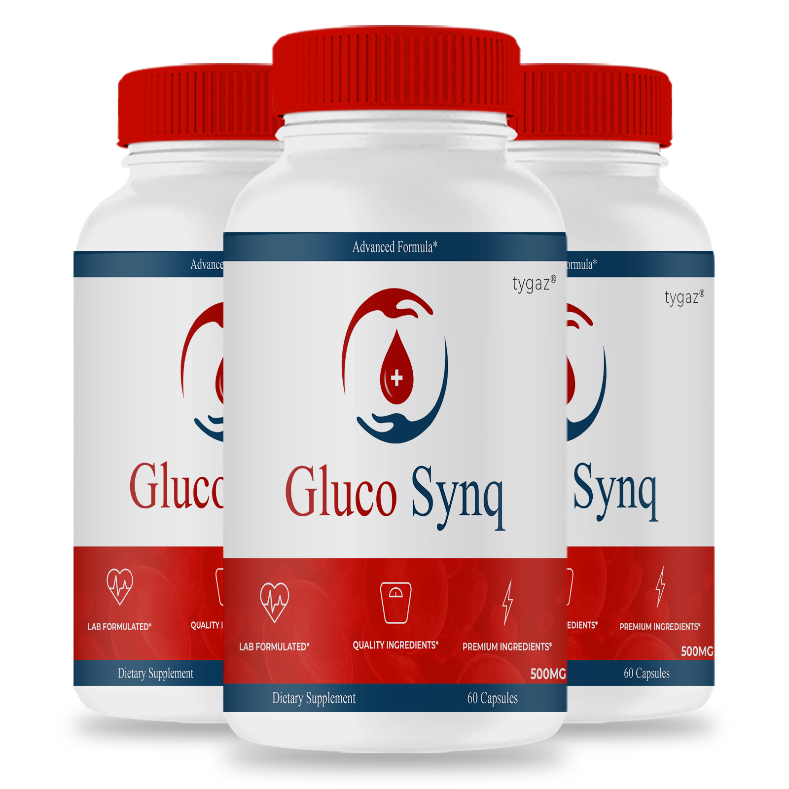 (3 pack) GlucoSynq - Gluco Synq Pill Supplement - Walmart.com