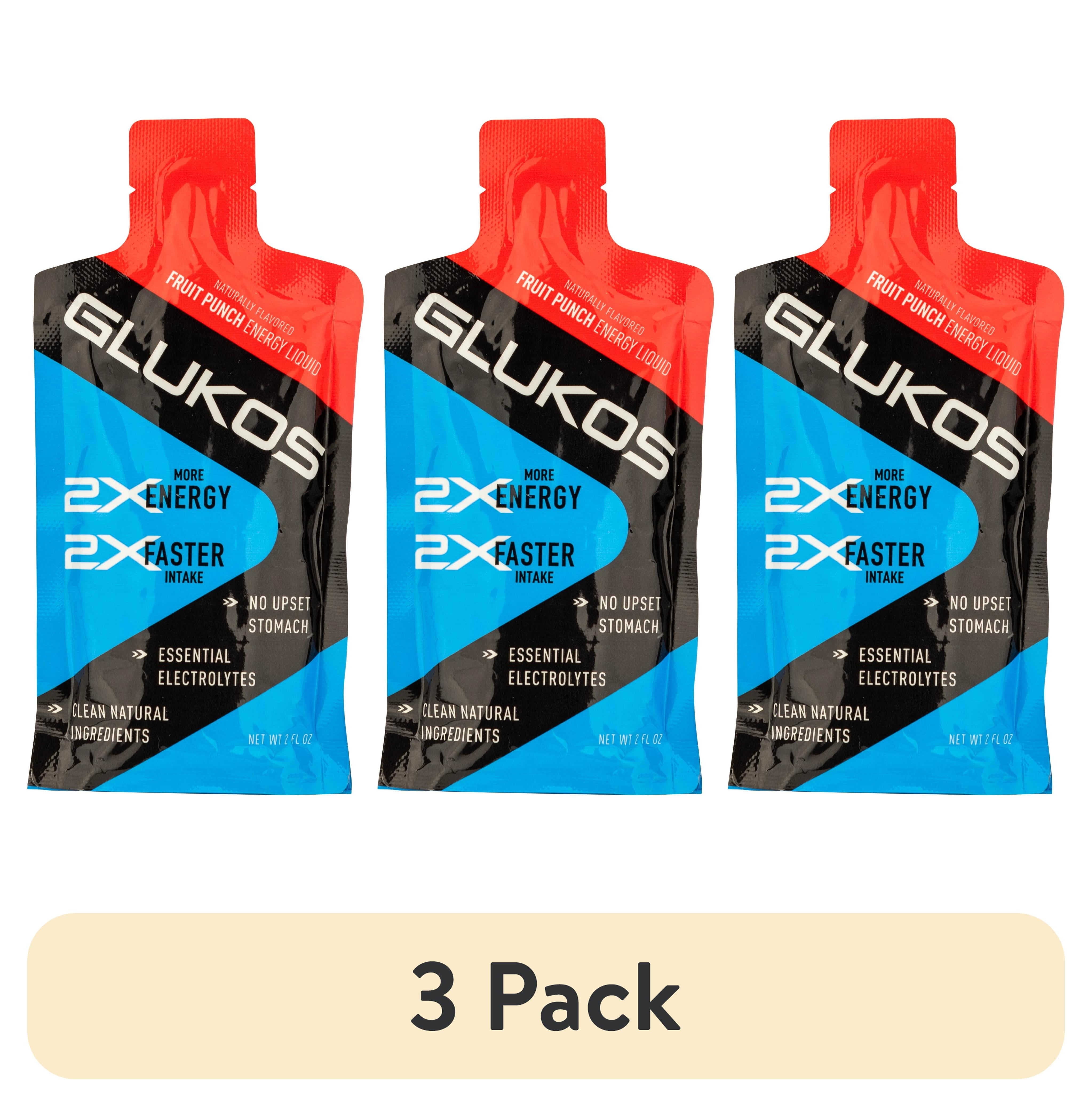 (3 pack) Glukos Energy Gel Fruit Punch, 2 Ounces, - Walmart.com
