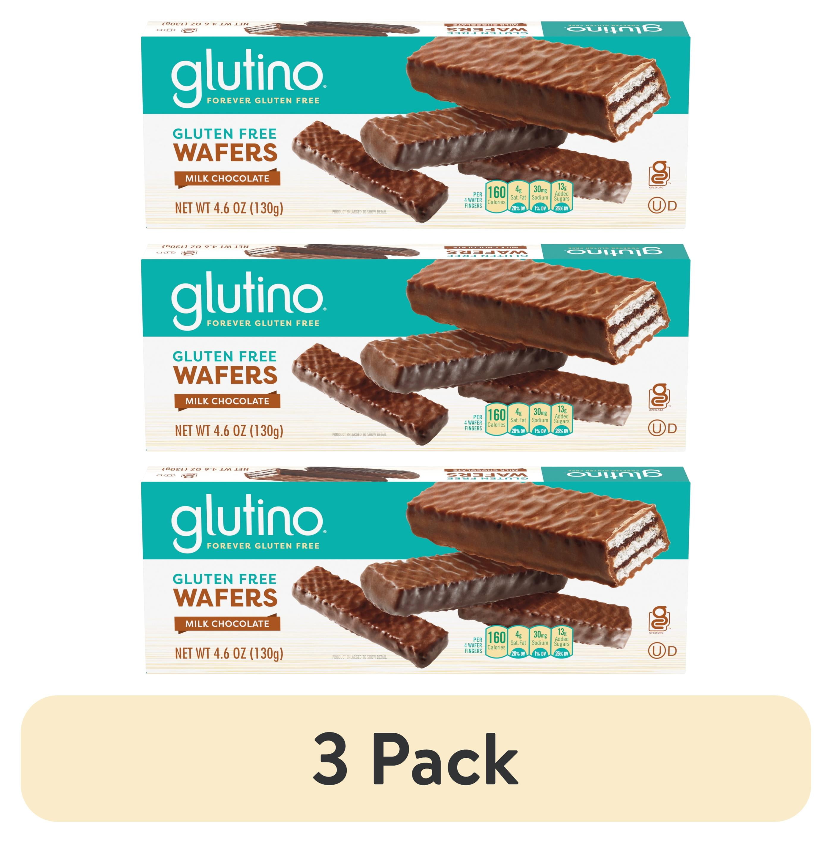 (3 pack) Glutino Gluten Free Milk Chocolate Wafers, 4.6 oz. - Walmart.com
