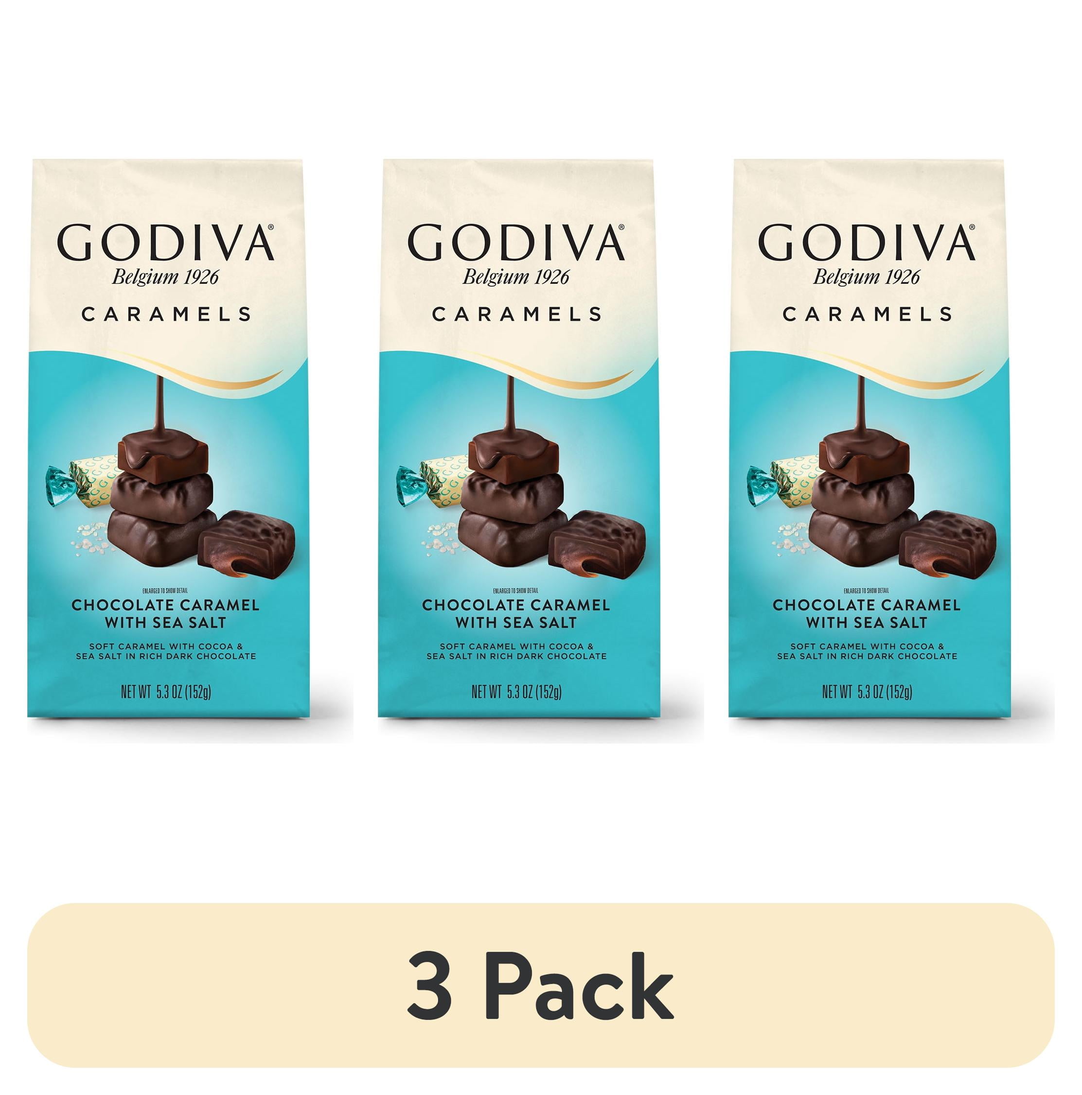 (3 pack) Godiva Caramel with Sea Salt in Rich Dark Chocolate , 5.3 oz - Walmart.com