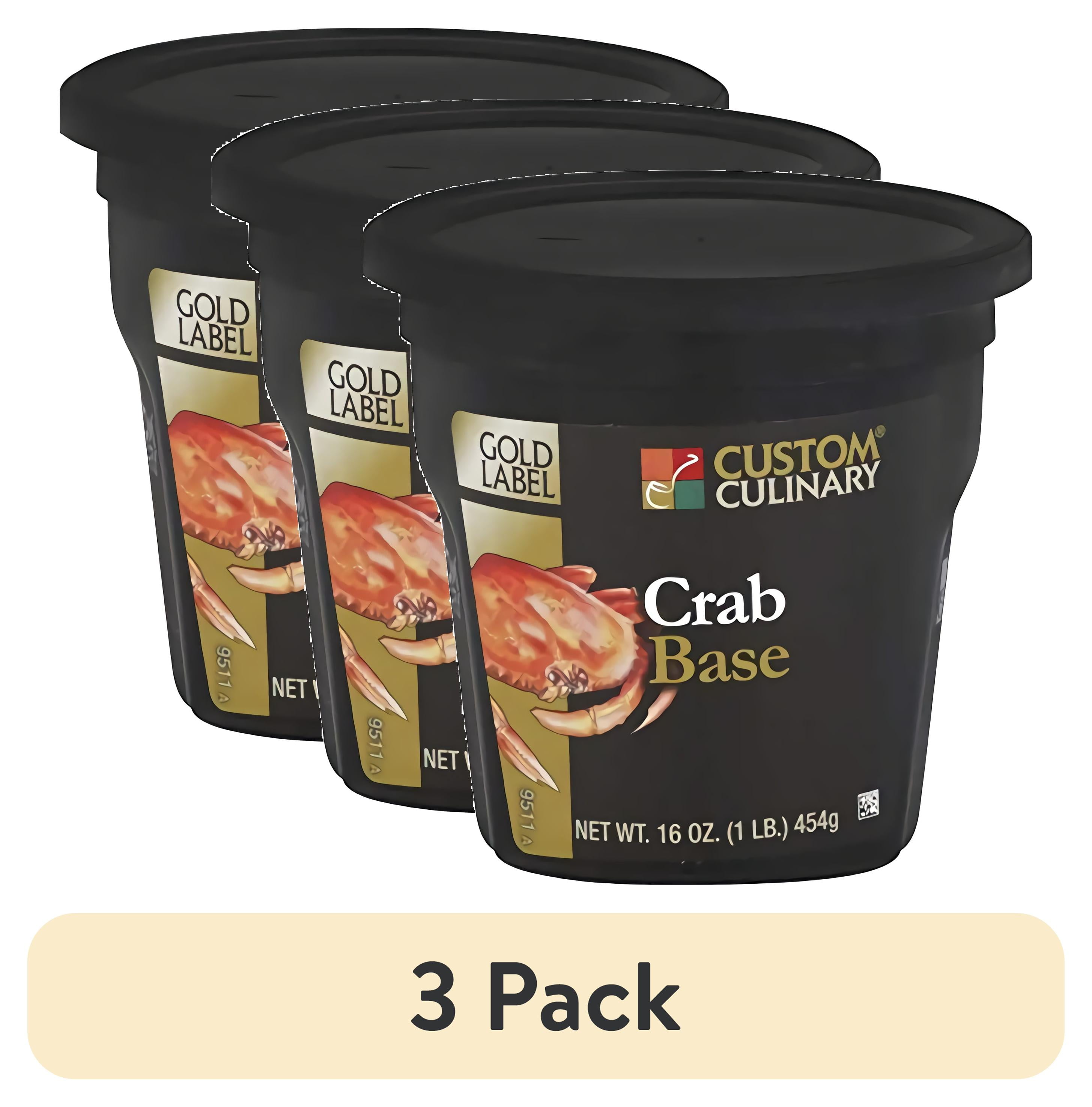 (3 pack) Gold Label Crab Base Paste, No Msg Added, 1 Pound Tub ...