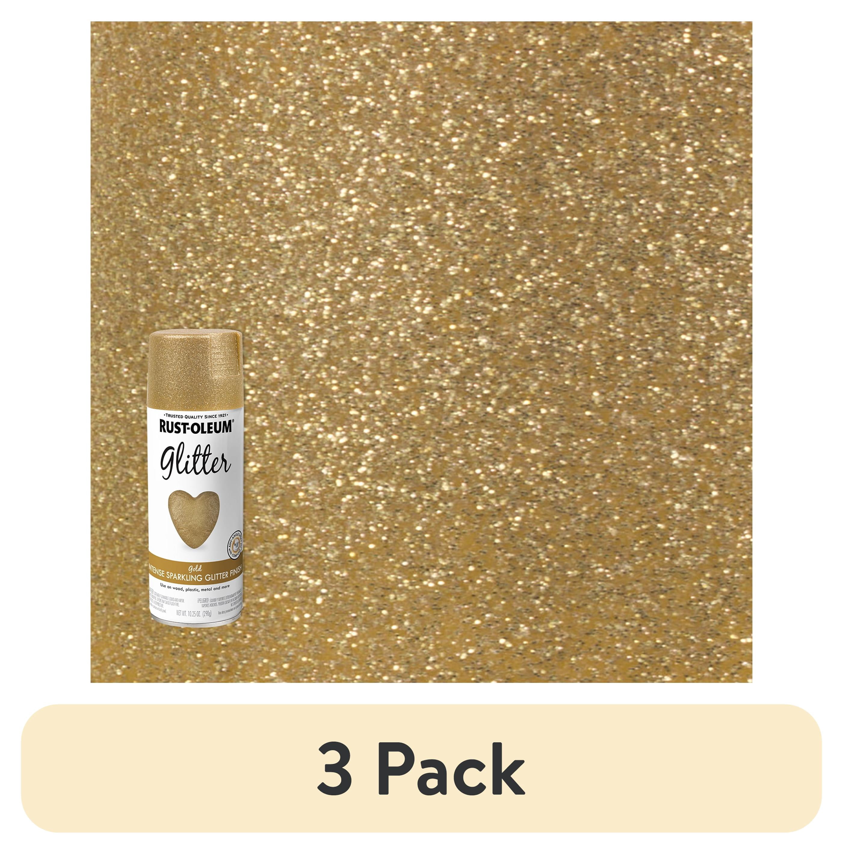 (3 pack) Gold, Rust-Oleum Specialty Glitter Spray Paint- 10.25, 6 Pack ...