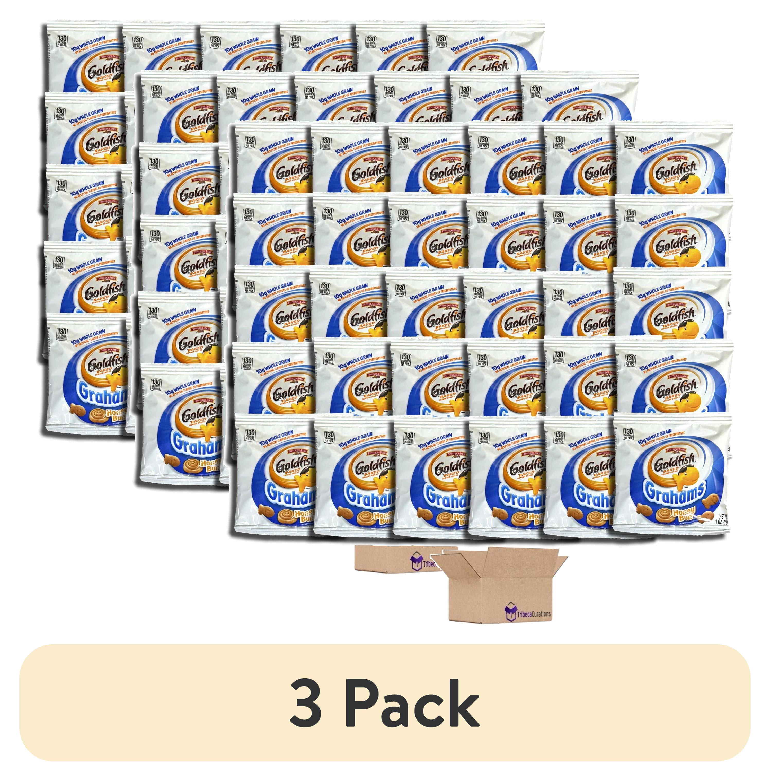 (3 pack) Goldfish Whole Grain Honey Bun Grahams To Go, 30 Packs ...