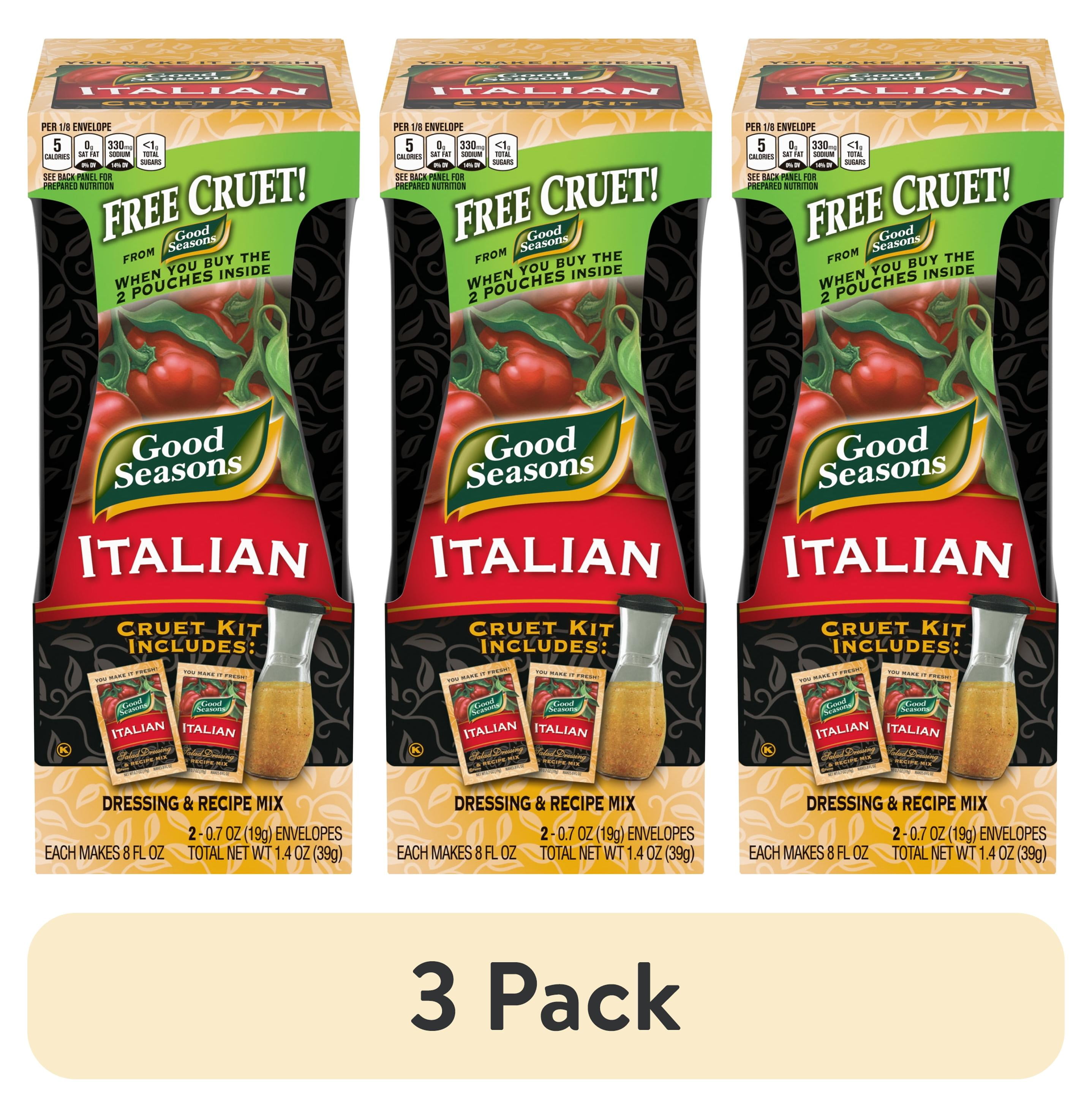 (3 pack) Good Seasons Italian Dressing & Recipe Seasoning Mix with Free ...