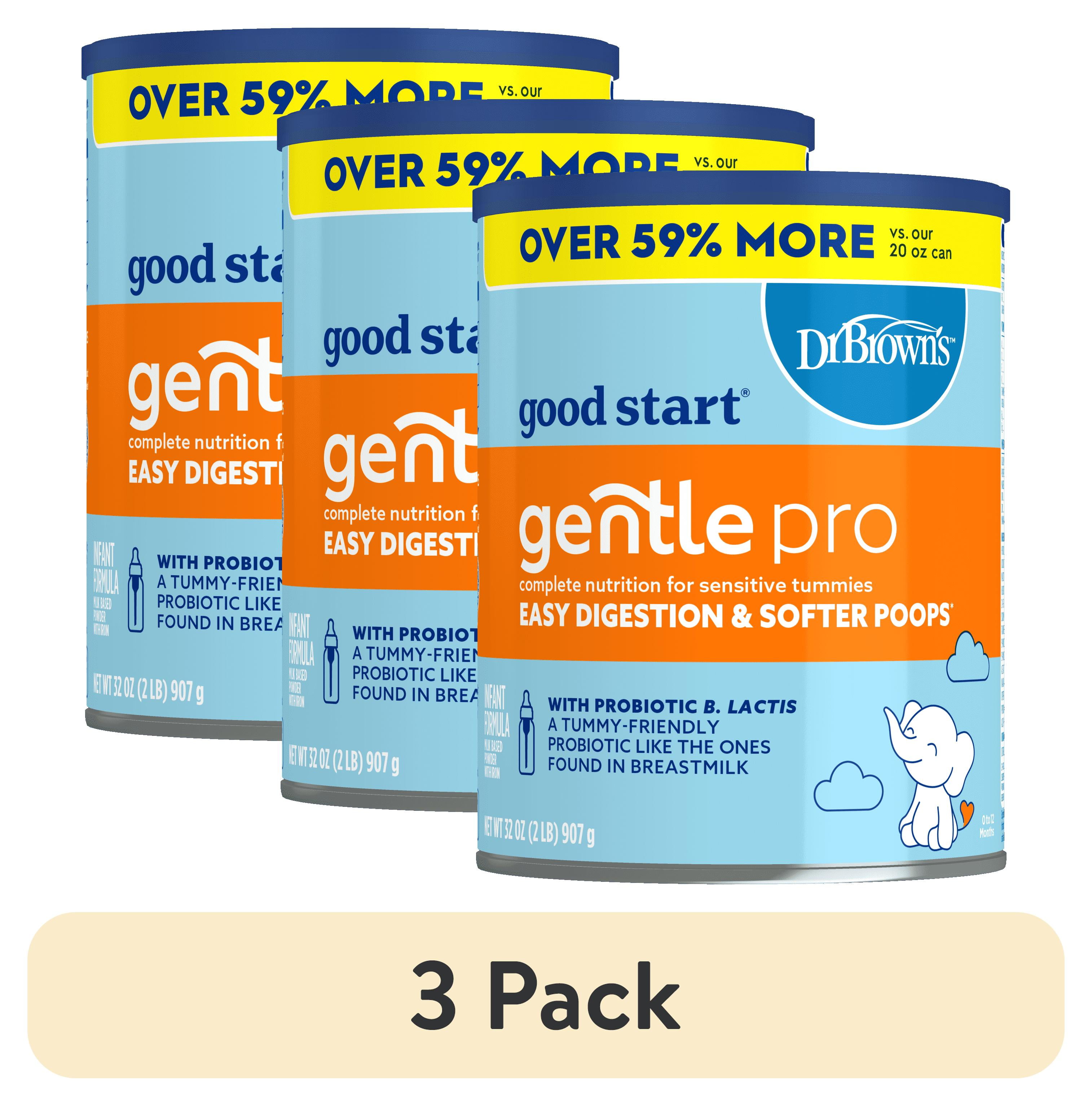 (3 pack) Good Start Dr. Brown’s Gentle Pro Baby Formula, 32 oz ...